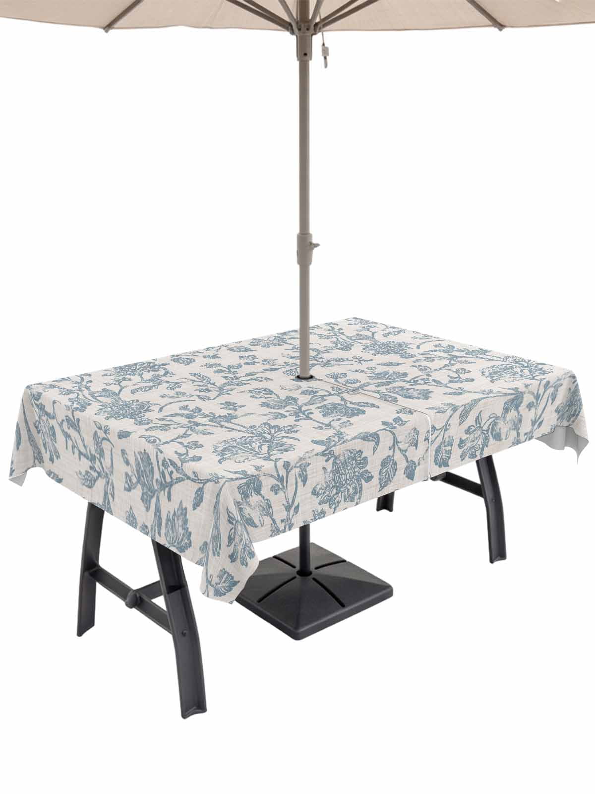 60x102 Rectangle Tablecloth, Farmhouse Flower Outdoor Tablecloth with ...