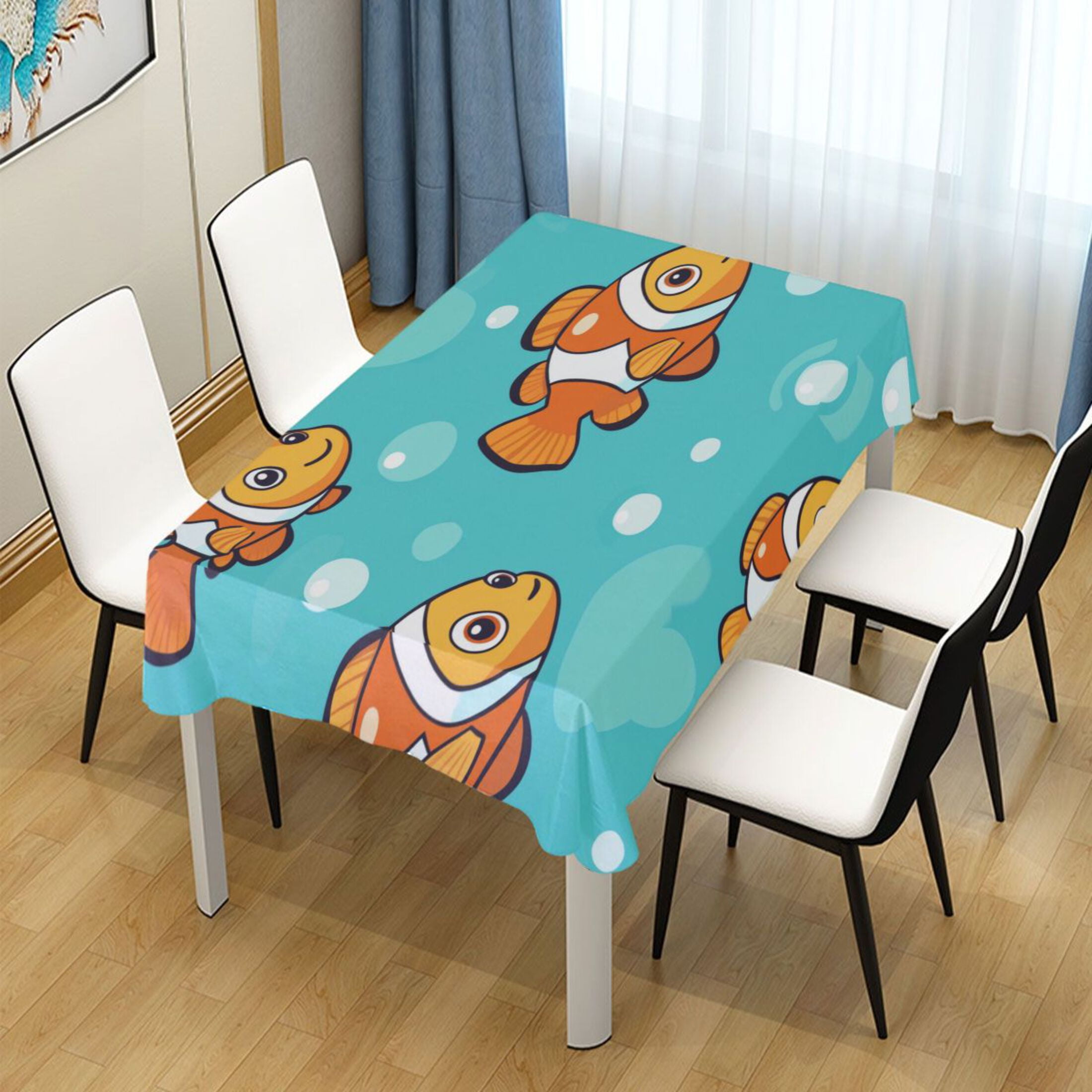 60x108 Inch Tablecloth Polyester Square Tablecloth for Home Kitchen ...