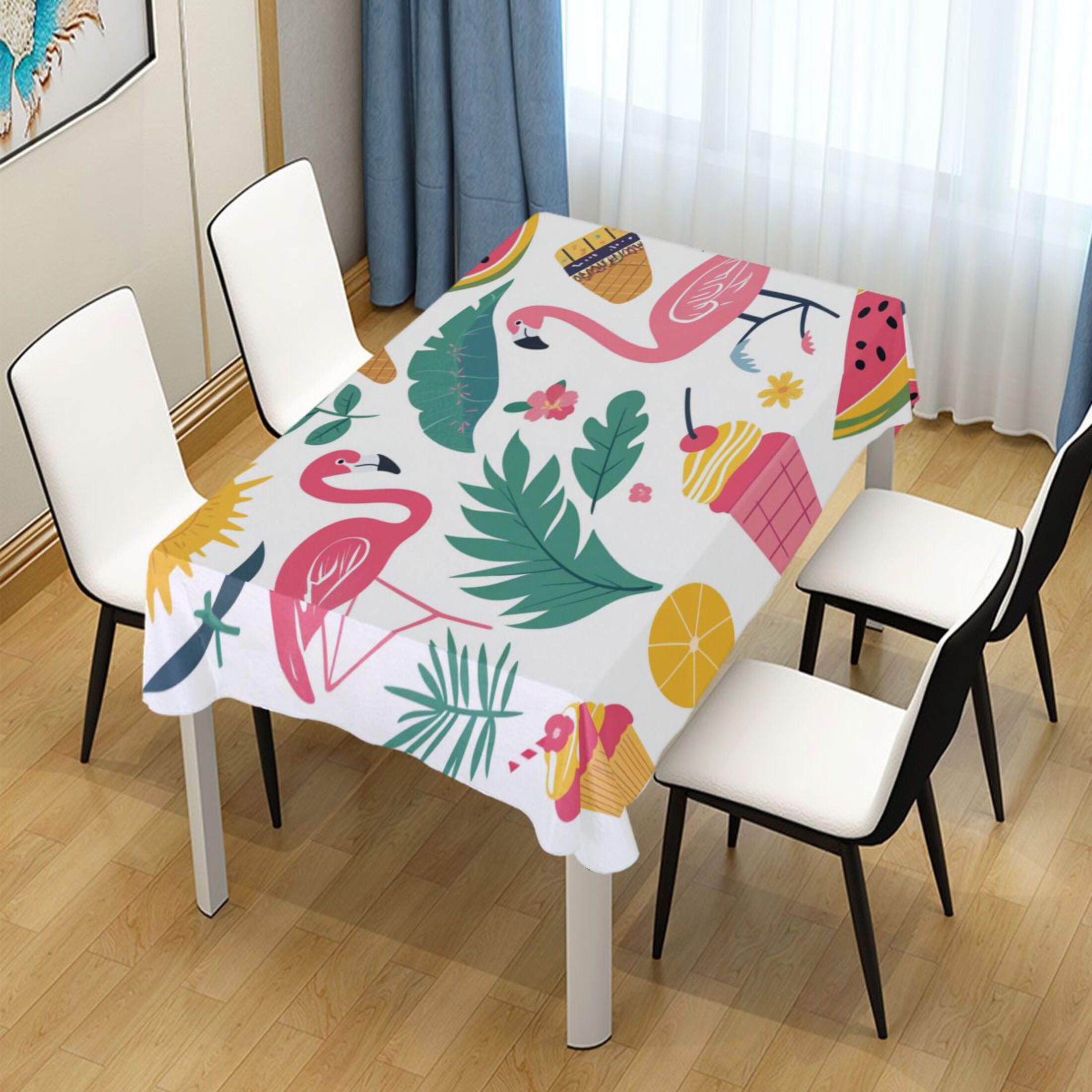 60x108 Inch Tablecloth Polyester Square Tablecloth for Home Kitchen ...