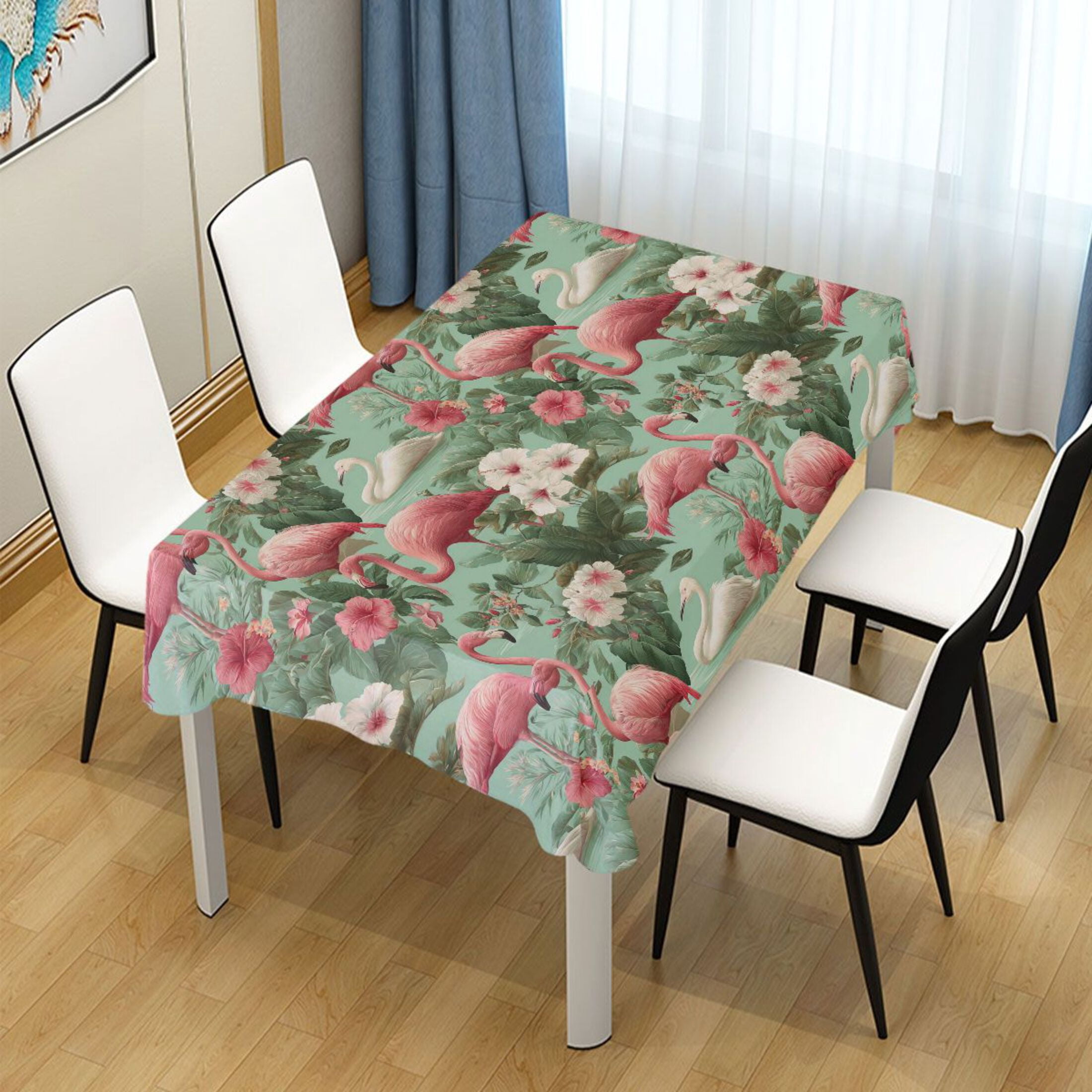 60x108in Square Printed Tablecloth Easy-Care Decorative Table Cloth for ...