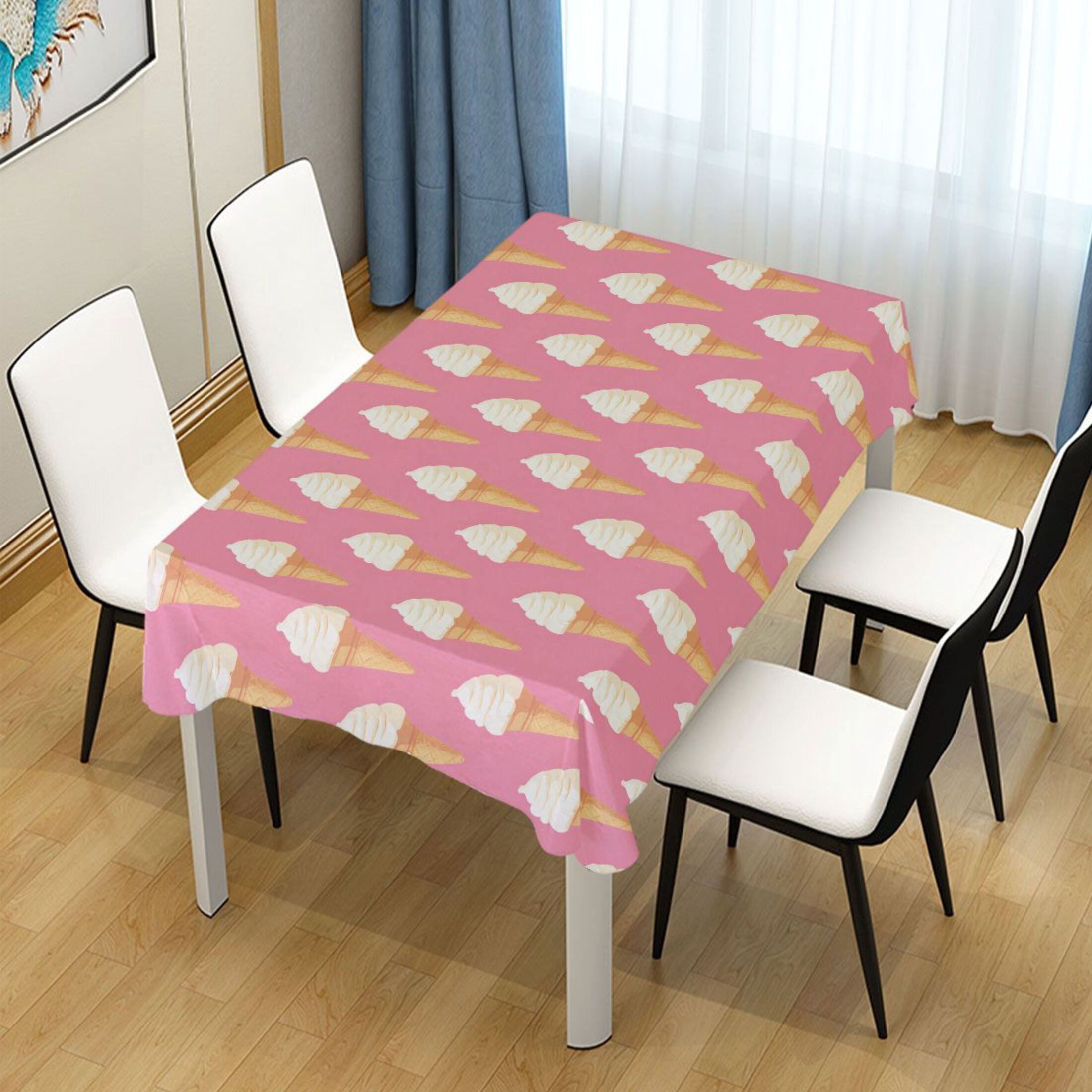 60x108in Square Printed Tablecloth Easy-Care Decorative Table Cloth for ...