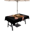 60x120 Inch Outdoor Tablecloth with Umbrella Hole Zipper Rectangle ...