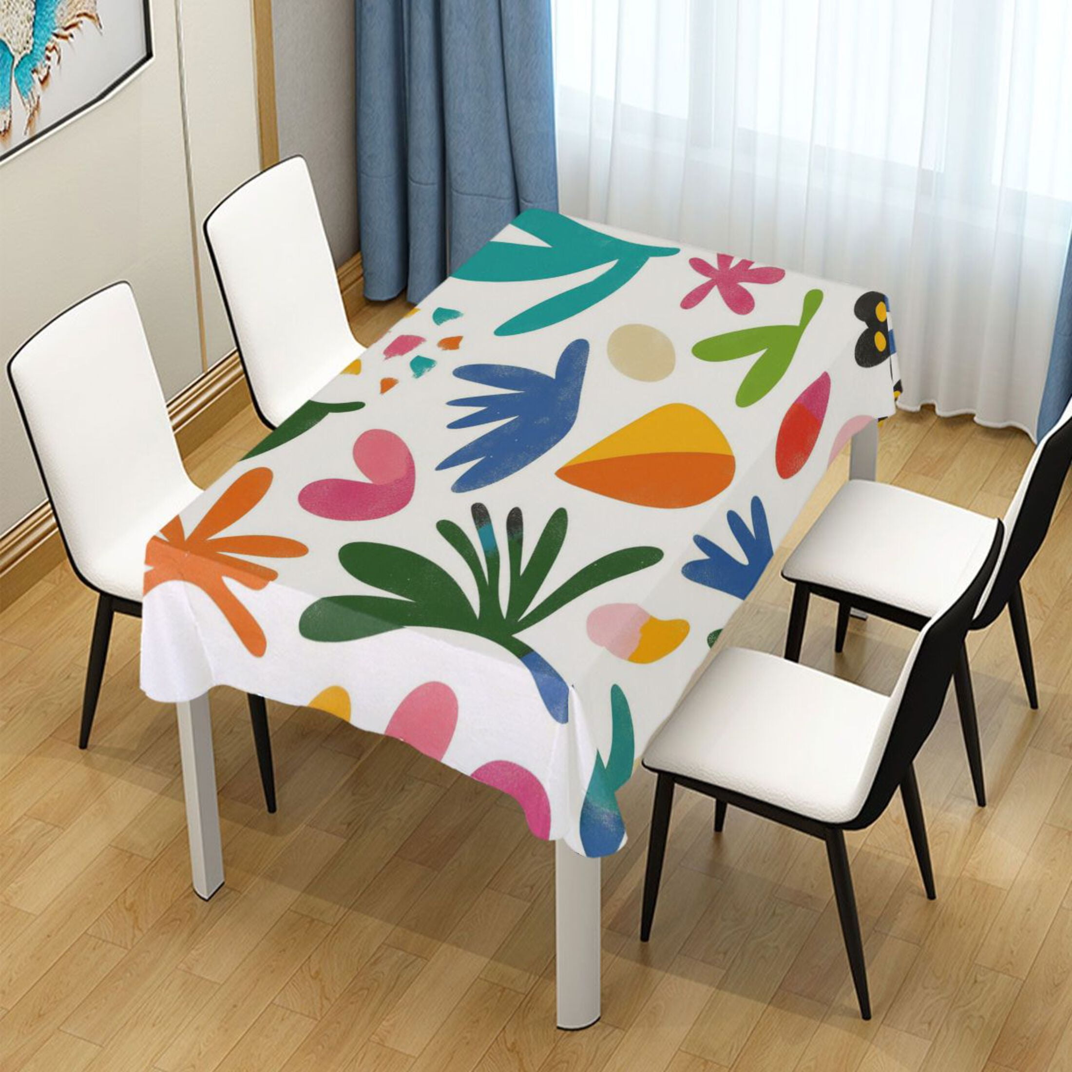 60x120 Inch Tablecloth Polyester Square Tablecloth for Home Kitchen ...