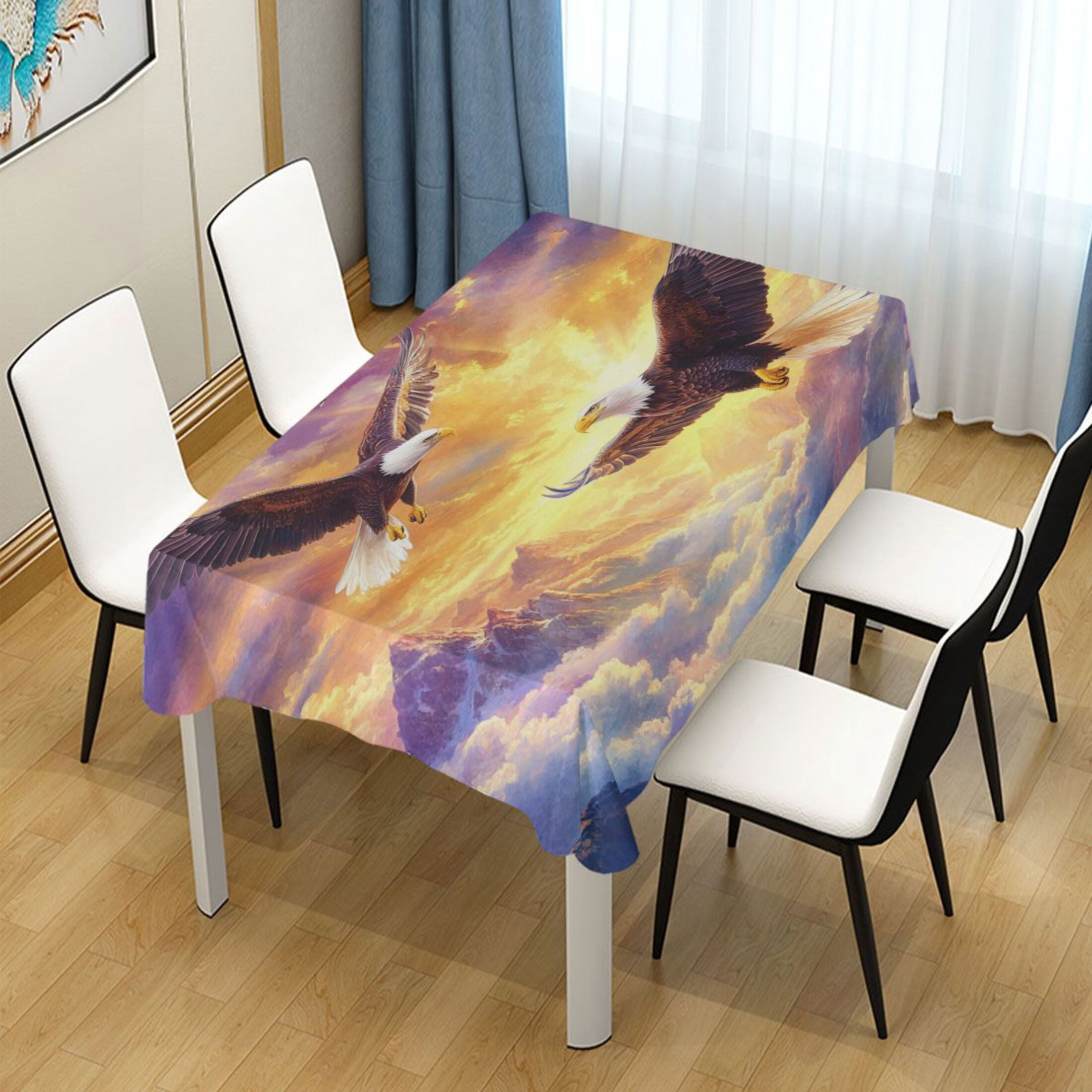60x120 Inch Tablecloth Polyester Square Tablecloth for Home Kitchen ...