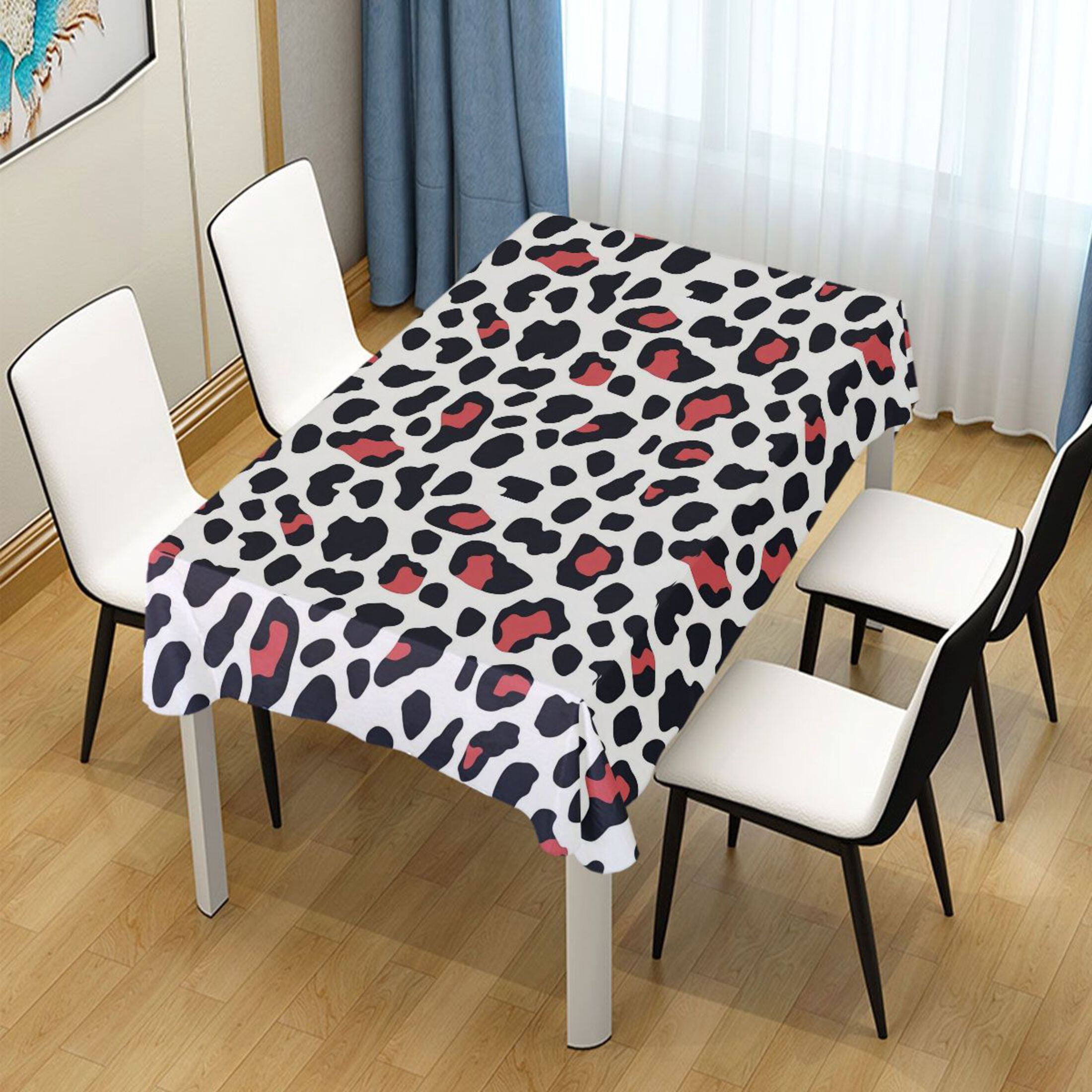 60x120in Square Printed Tablecloth Easy-Care Decorative Table Cloth for ...
