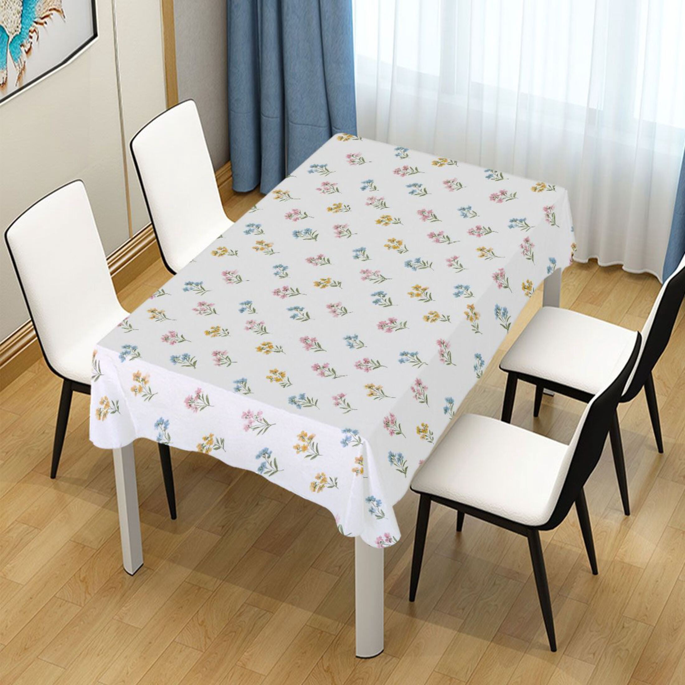 60x120in Square Printed Tablecloth Easy-Care Decorative Table Cloth for ...