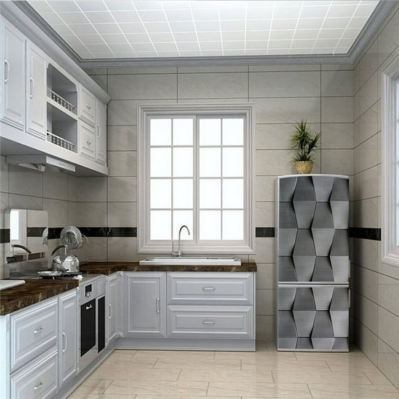 60x150cm Kitchen Refrigerator Door Poster Fridge Renovation rative ...