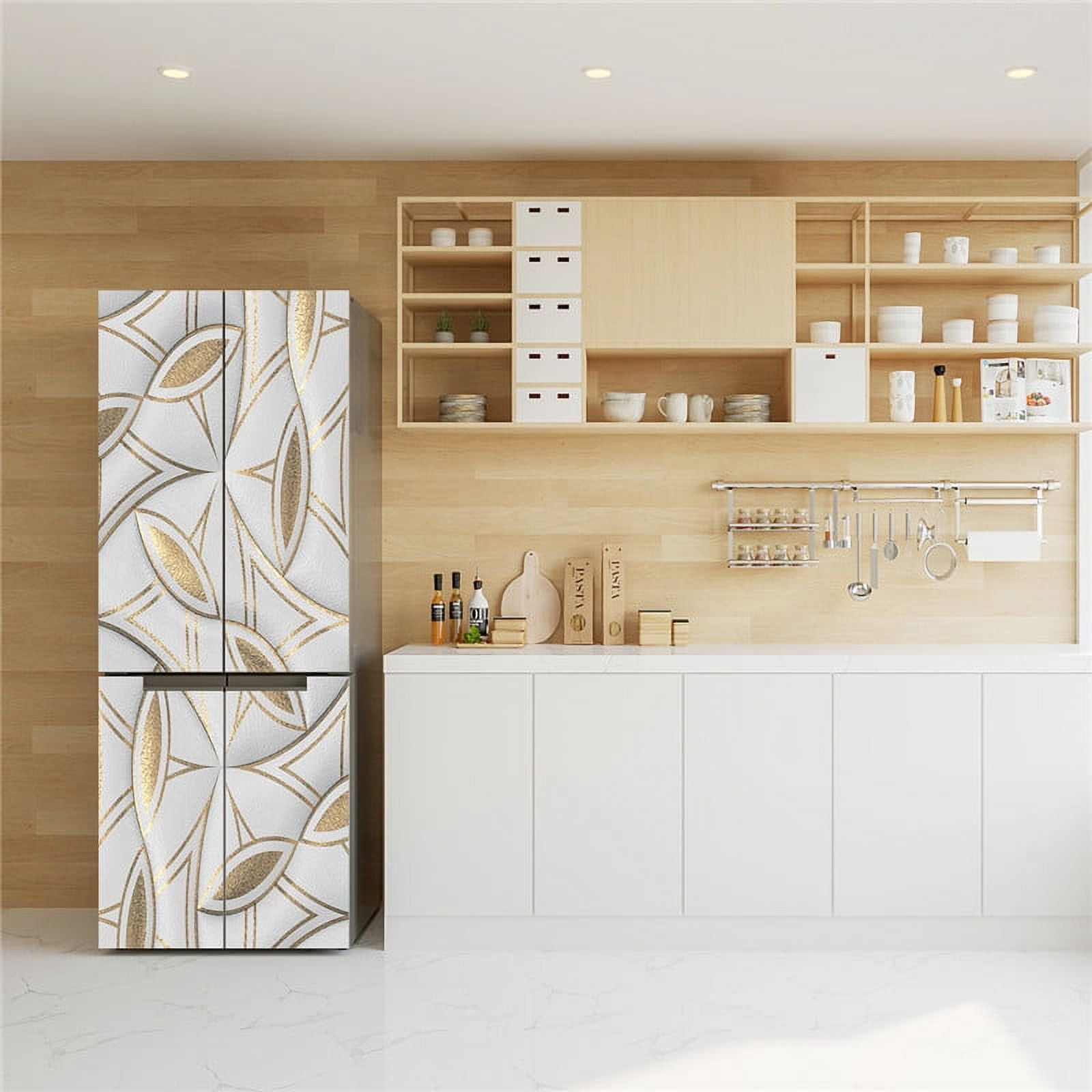 60x150cm Kitchen Refrigerator Door Poster Fridge Renovation rative ...
