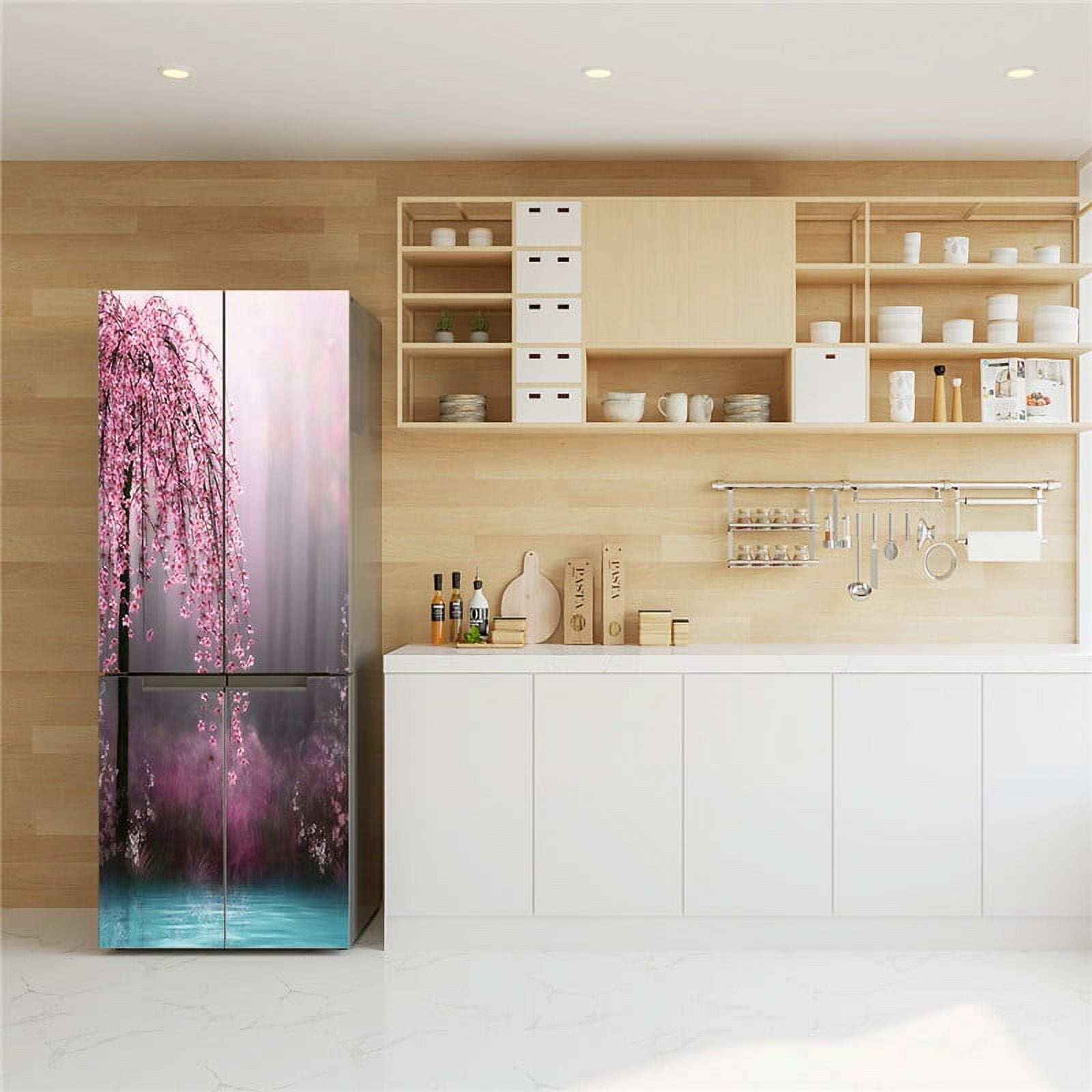 60x150cm Kitchen Refrigerator Door Poster Fridge Renovation rative ...