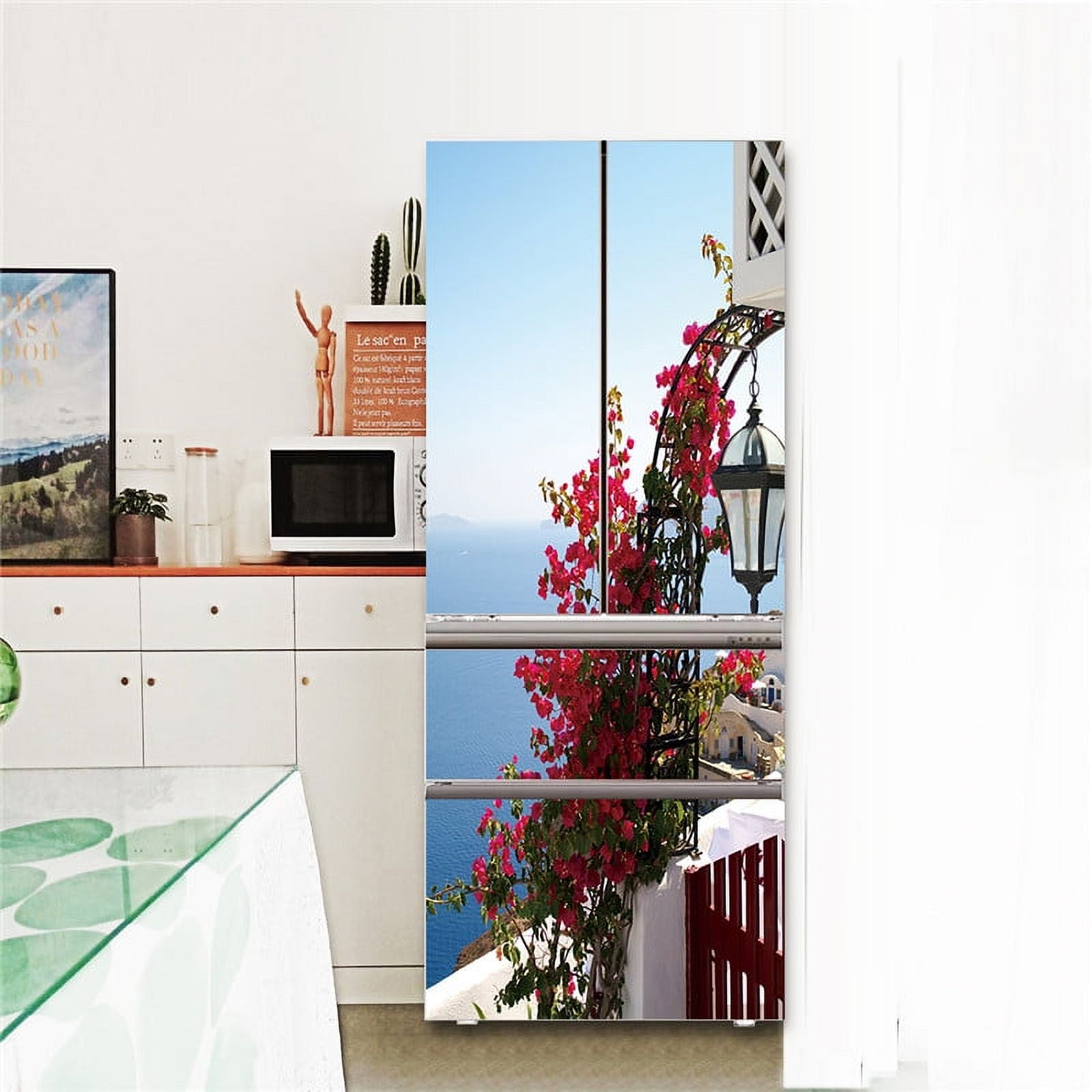 60x150cm Kitchen Refrigerator Door Poster Fridge Renovation rative ...