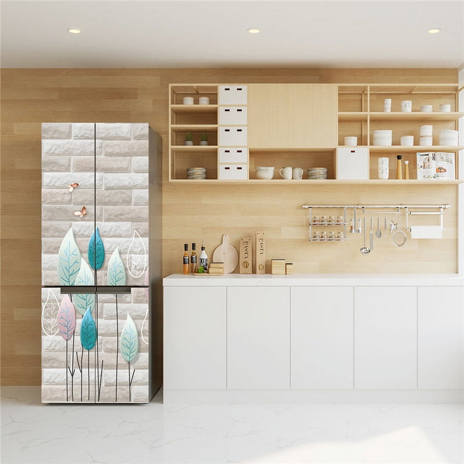 60x150cm Kitchen Refrigerator Door Poster Fridge Renovation rative ...