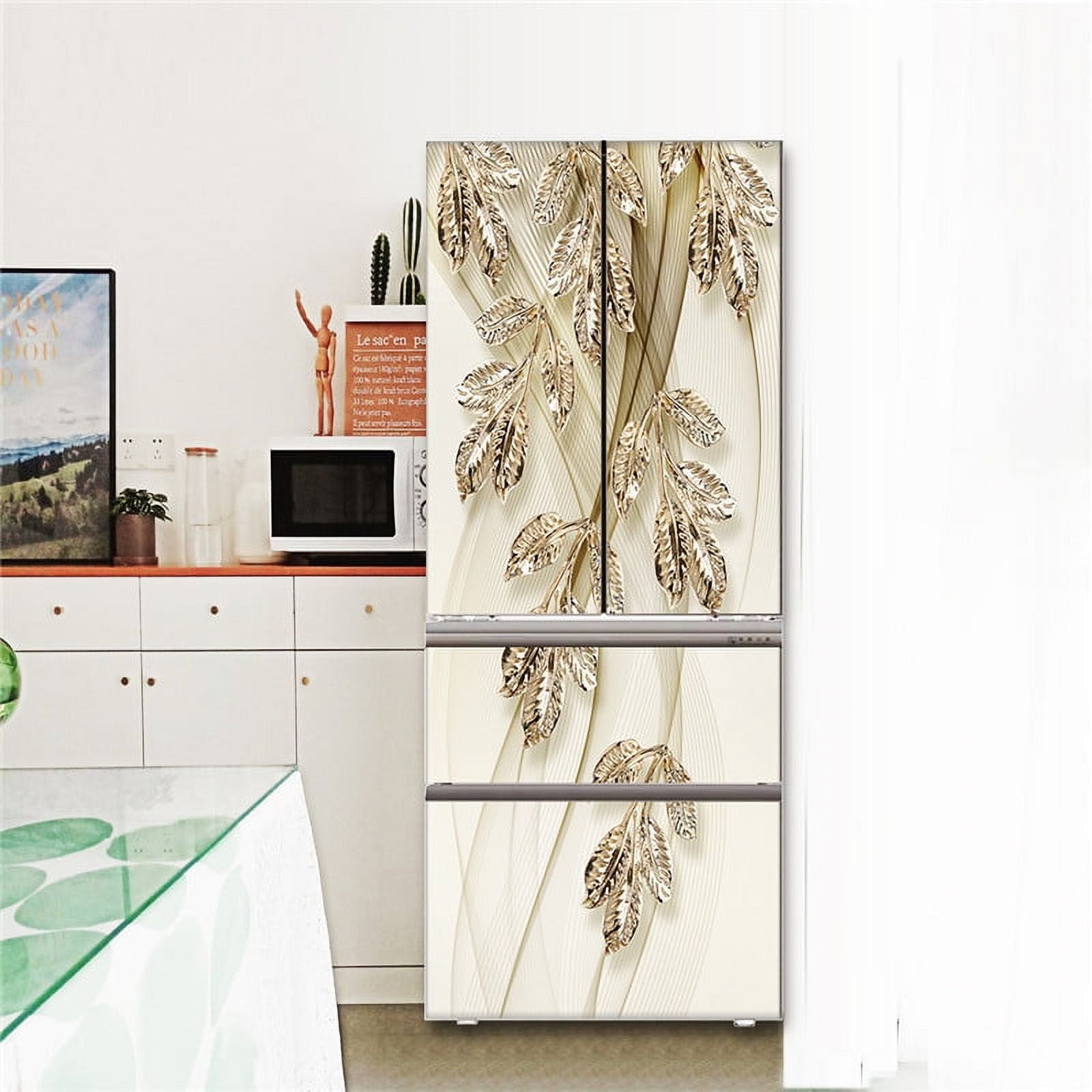 60x150cm Kitchen Refrigerator Door Poster Fridge Renovation rative ...