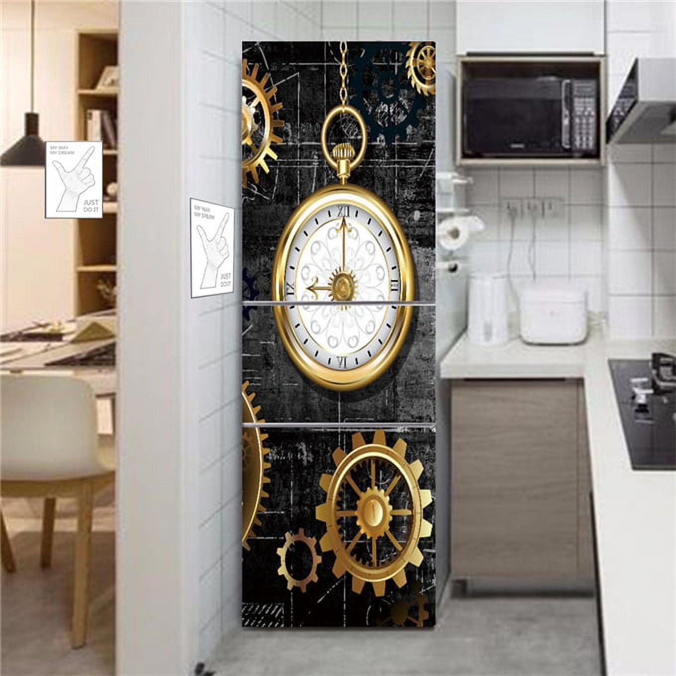 60x180 Landscape Flower 3D Refrigerator Sticker For Kitchen Waterproof ...