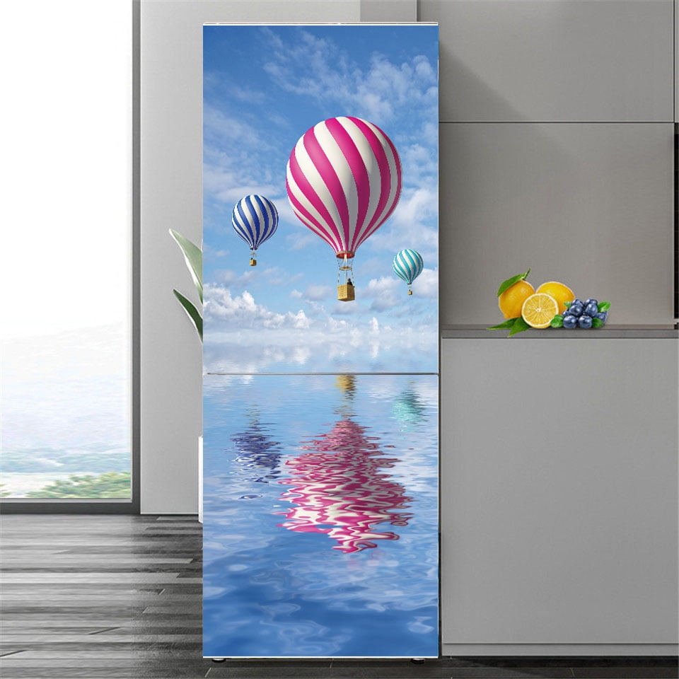 60x180cm Curtain Exterior Sea View Sticker Refrigerator Self-Stick ...