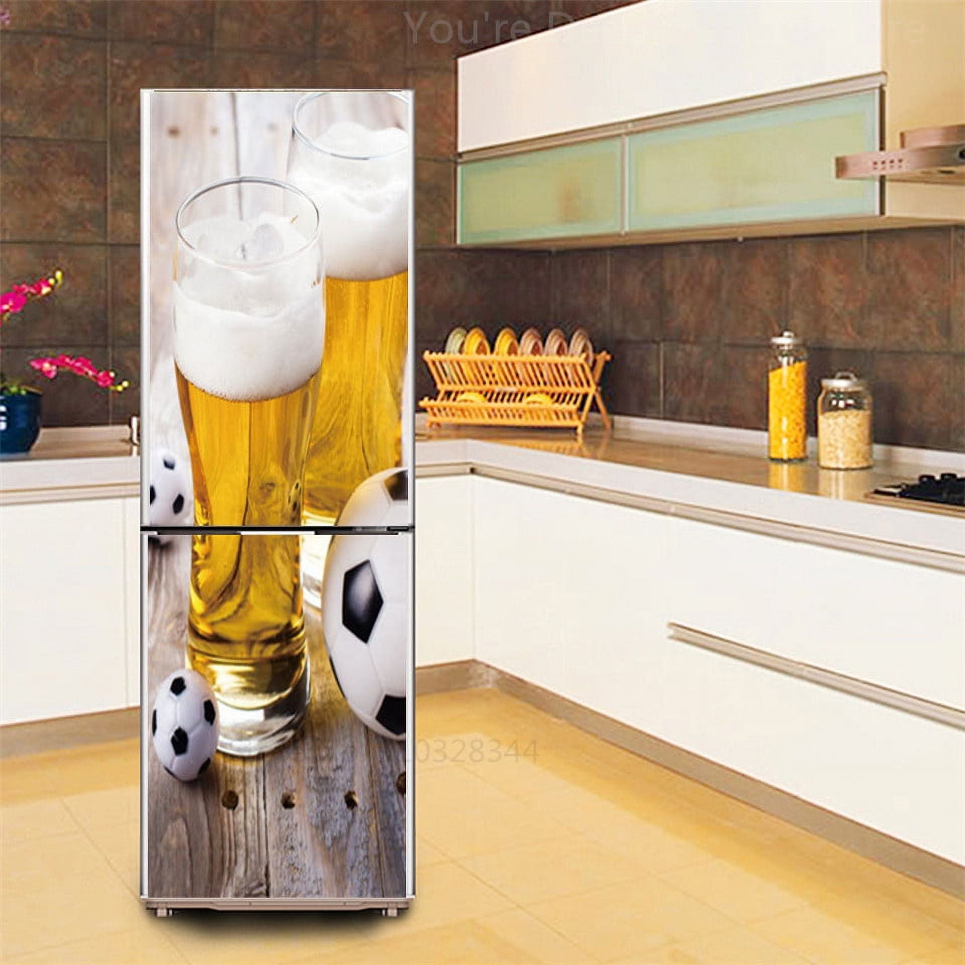 60x180cm/Custom Size Refrigerator Sticker Flower Wall Decal Modern ...