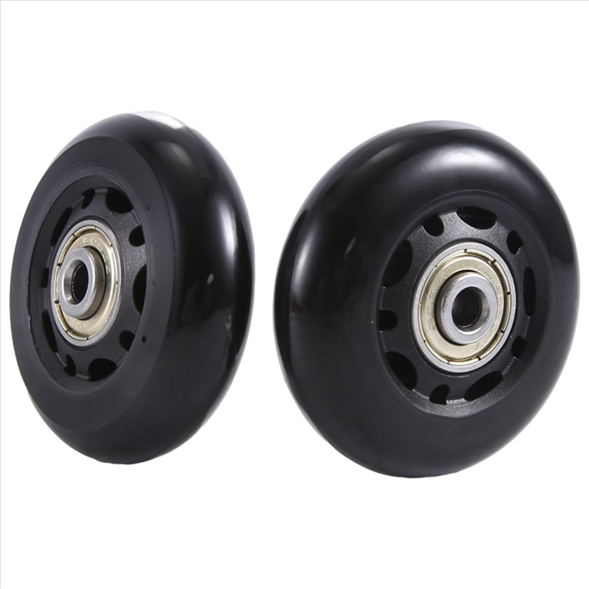 60x18mm Set of 2 Luggage Suitcase Replacement Wheels,PU Swivel Caster ...