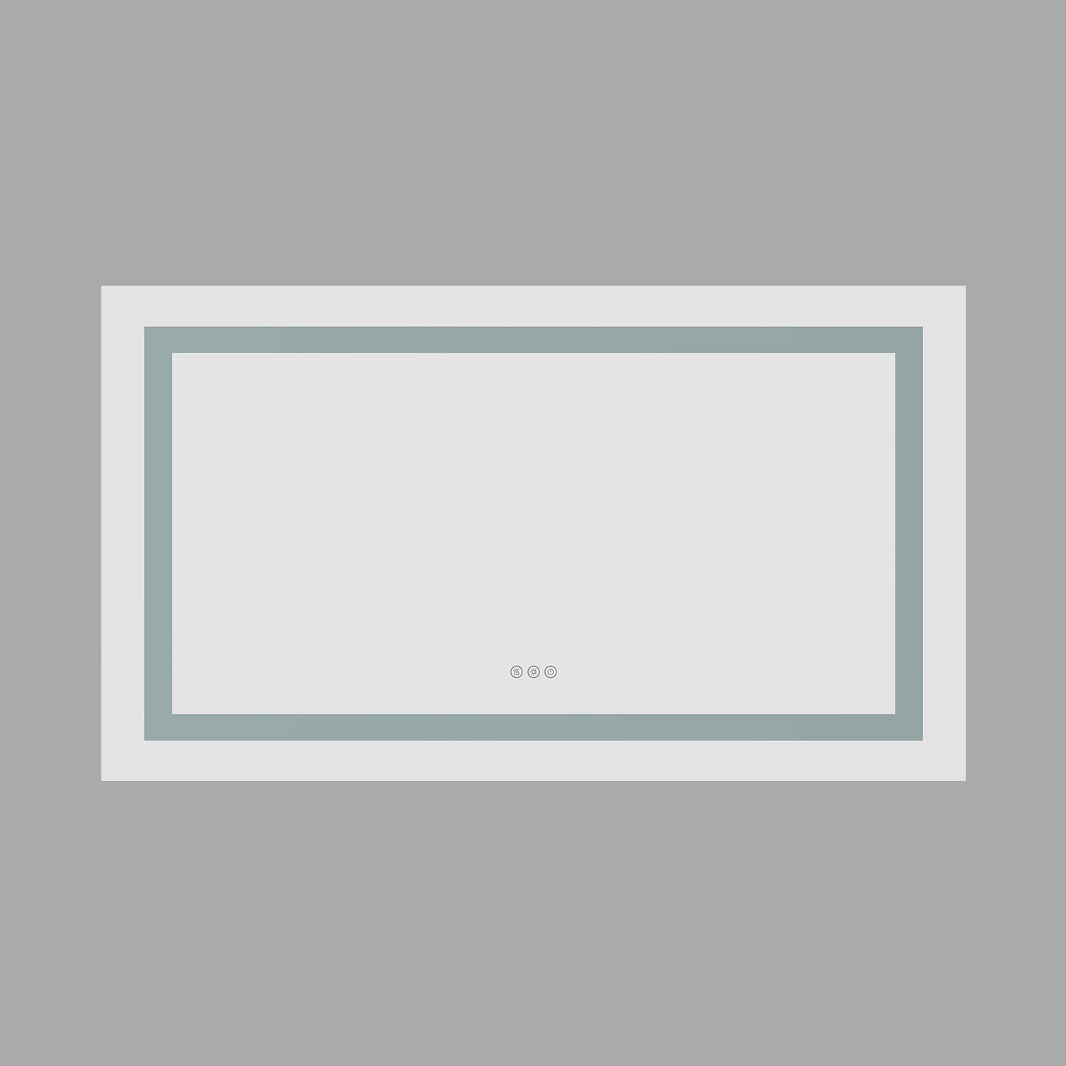 60x36 inch LED Lighted Bathroom Mirror with Anti-Fog, with Front and ...