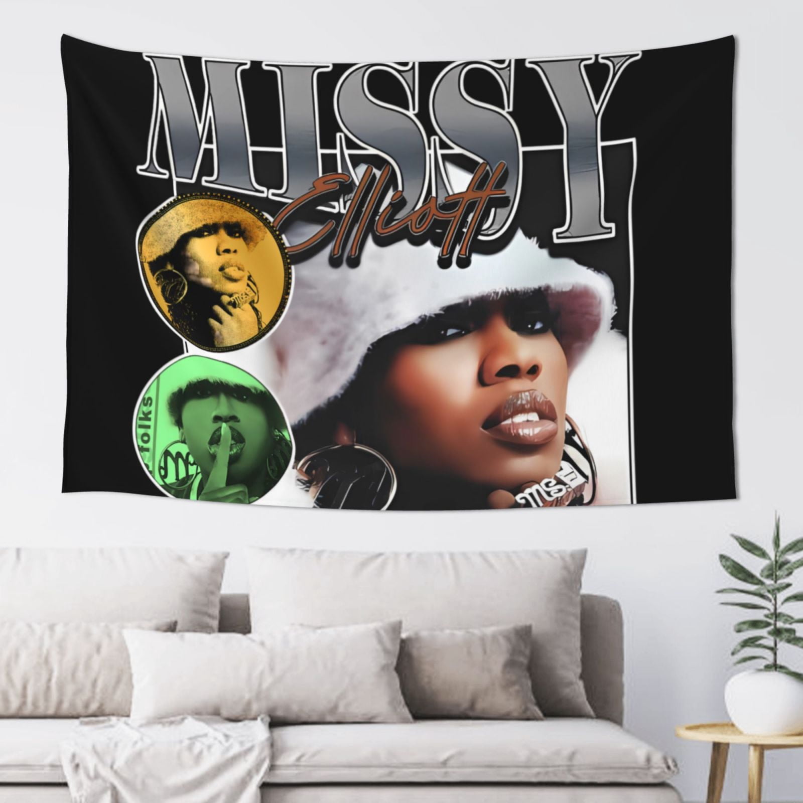 60x40 Inch Tapestry Music Tapestries for Missy Elliott Tapestry ...