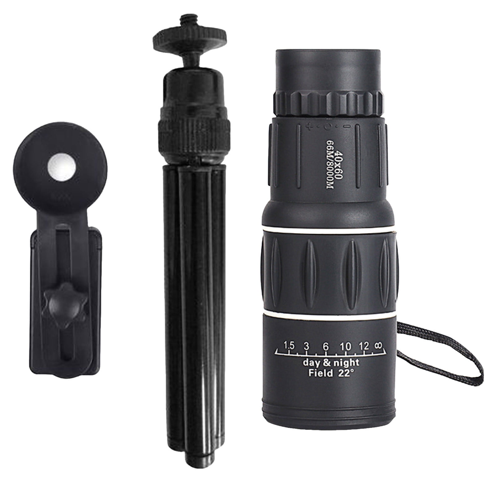 60x40 Portable High Magnification Monocular Telescope 2025 Monoculars ...
