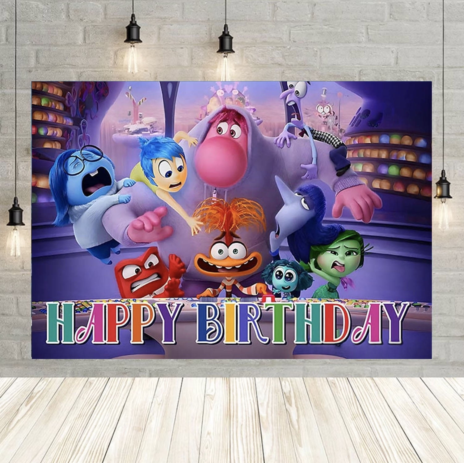 60x40 inch Inside Out birthday party backdrop, kids' birthday party ...