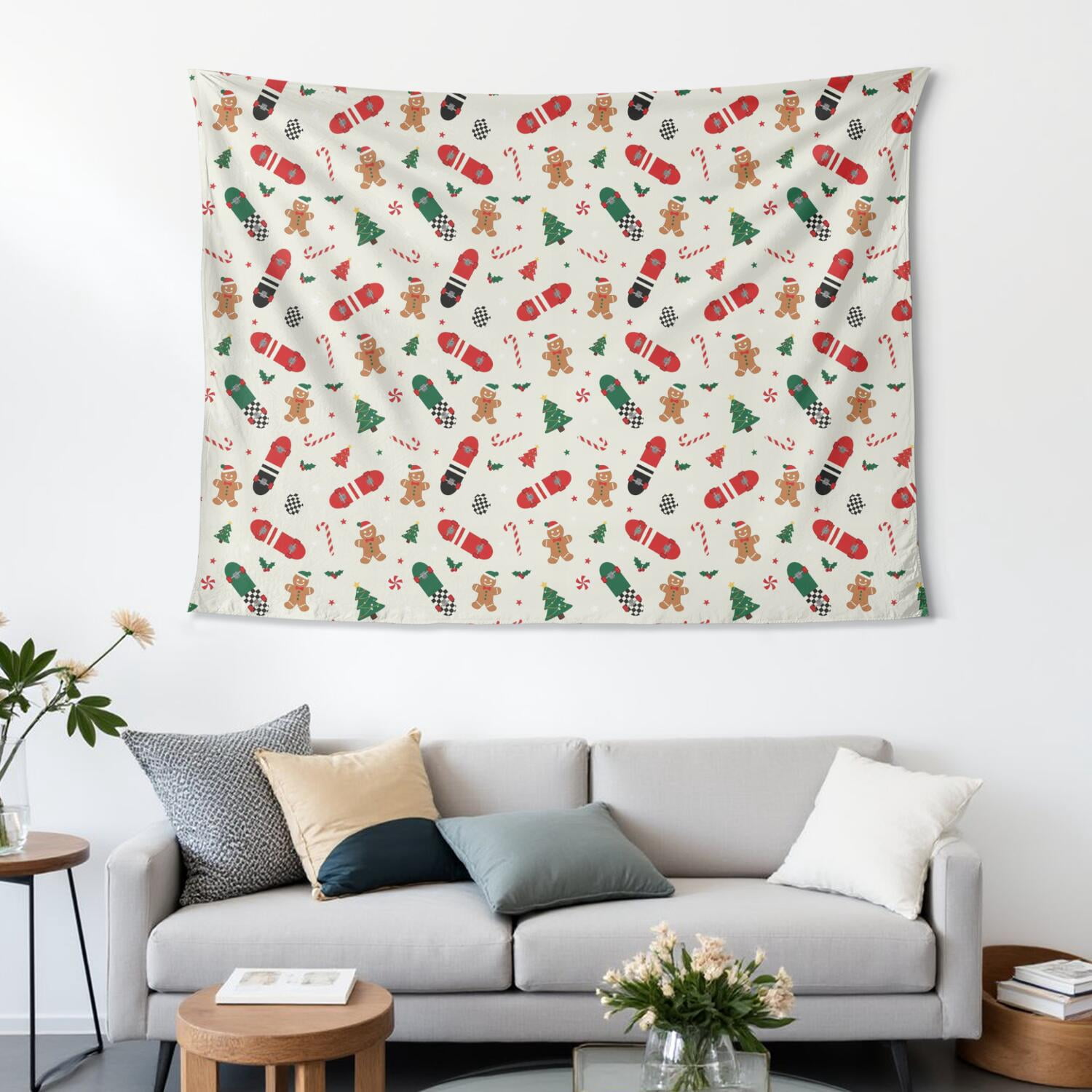 60x44 Inch Rectangle Wall Tapestry for Indoor & Outdoor, Living Room ...