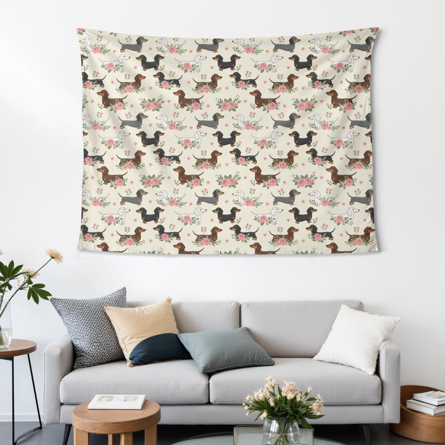 60x44 Inch Rectangle Wall Tapestry for Indoor & Outdoor, Living Room ...