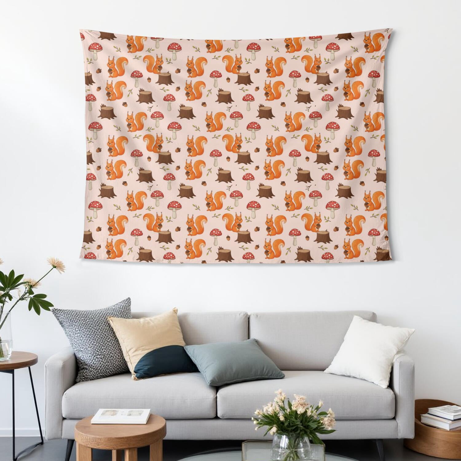 60x44 Inch Rectangle Wall Tapestry for Indoor & Outdoor, Living Room ...