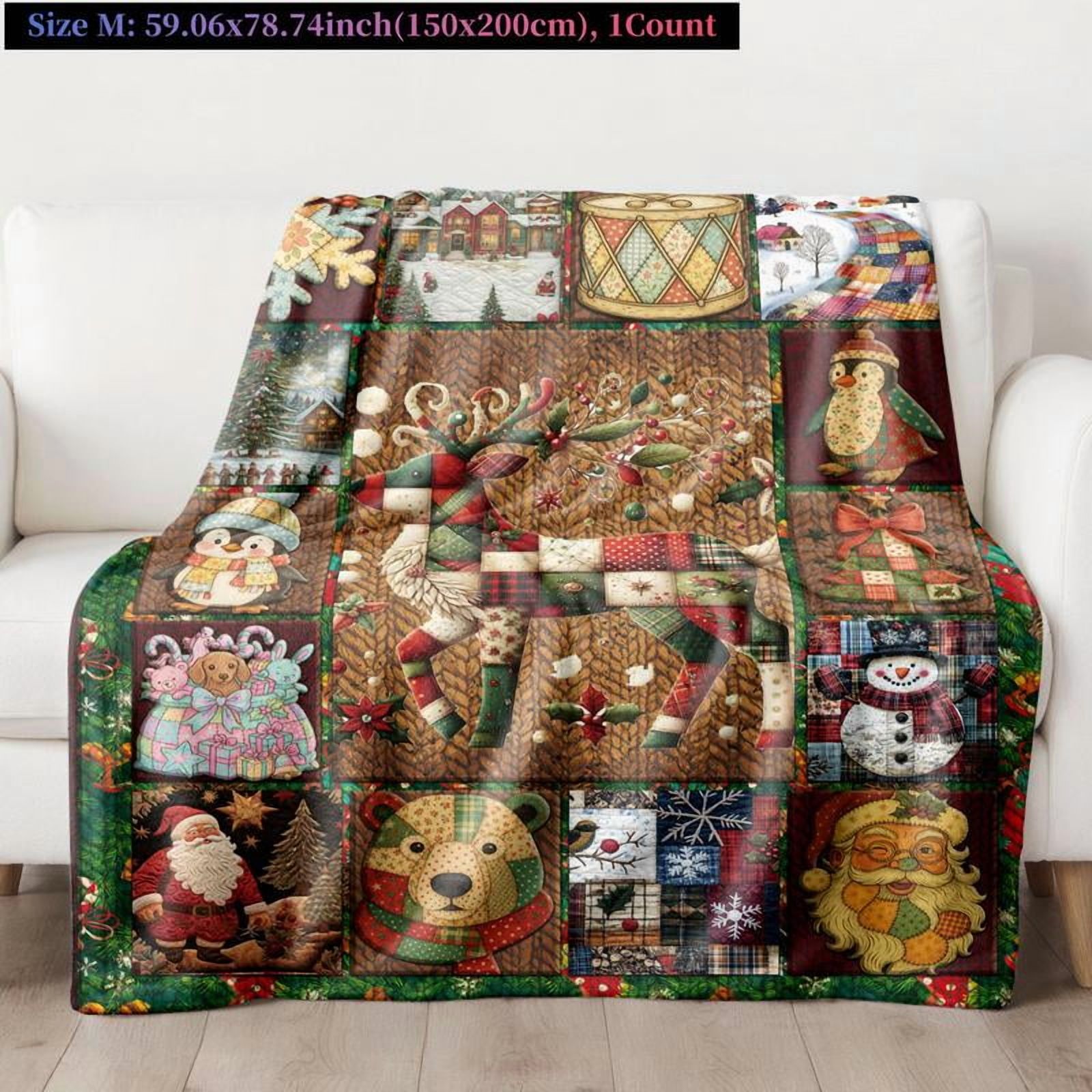 [60x50inch] Tranquil Guild Home Alone themed Christmas blanket ...