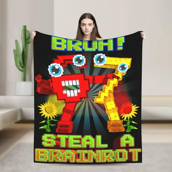 [60x50inch] Tranquil Guild Super Soft Blanket Decorative Funny 67 Six ...