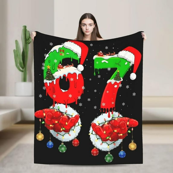 [60x50inch] Tranquil Guild Super Soft Blanket Decorative Funny 67 Six ...