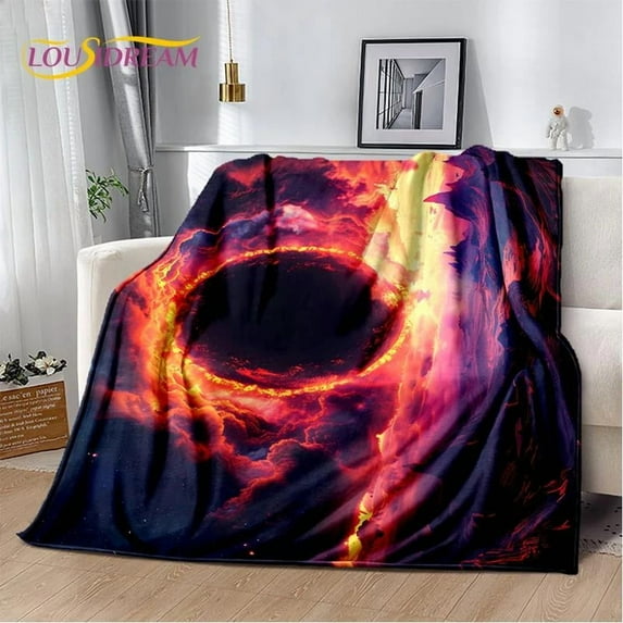 [60x50inch] Tranquil Guild Universe Space Stars Black Hole Galaxy Earth ...