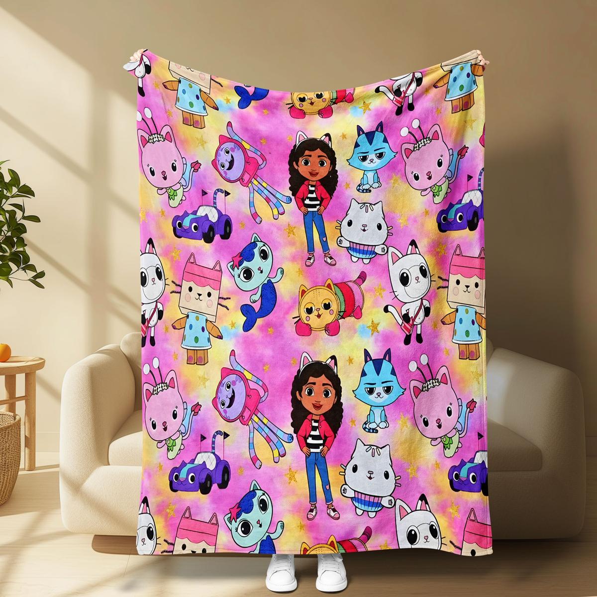 [60x50inch] [Vibrant Bazaar] Gabby’s Dollhouse Blanket for Kids, Cute ...