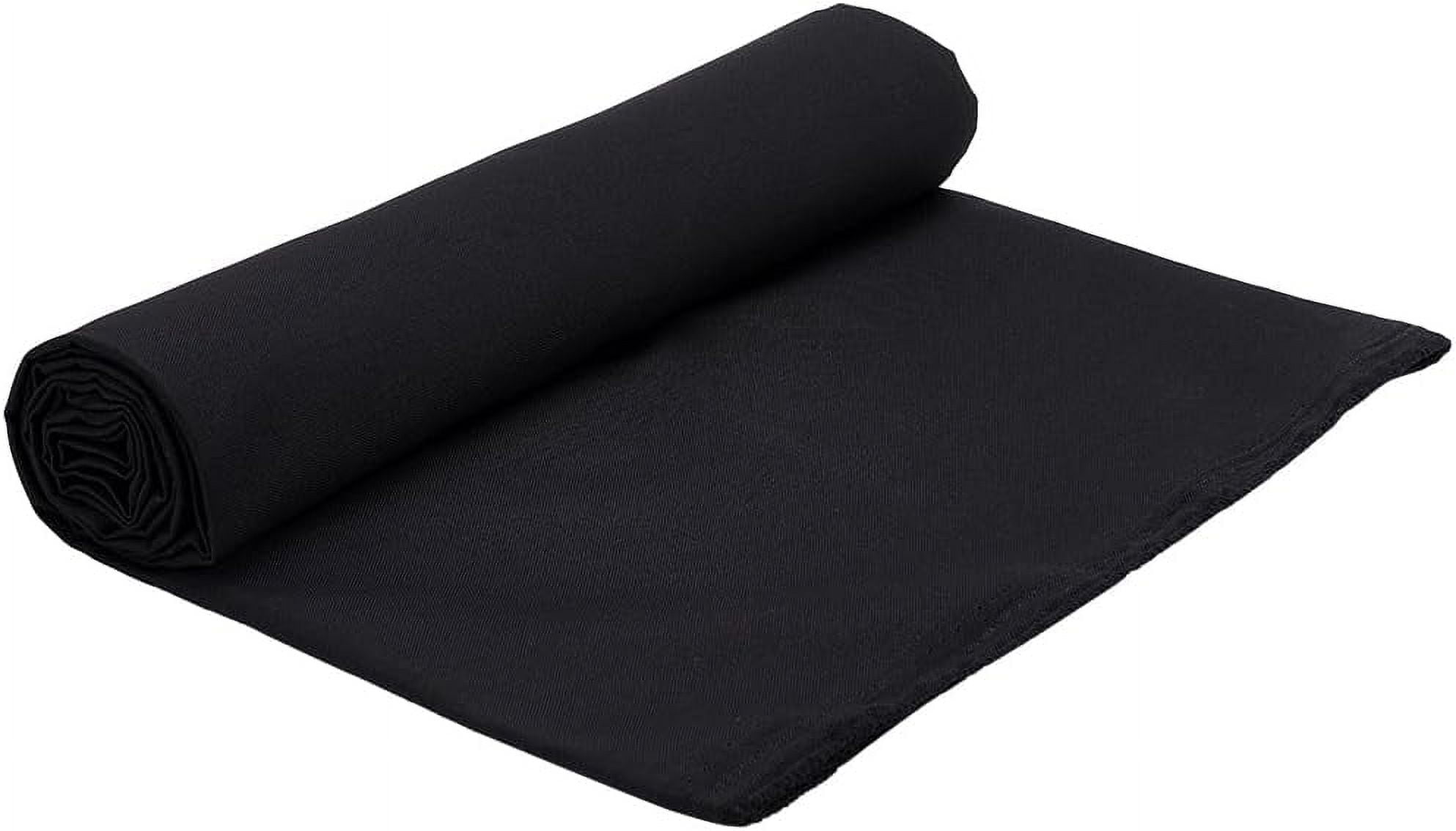 60x55inch Waterproof Canvas 600 Denier Fabric Black Water Resistant ...