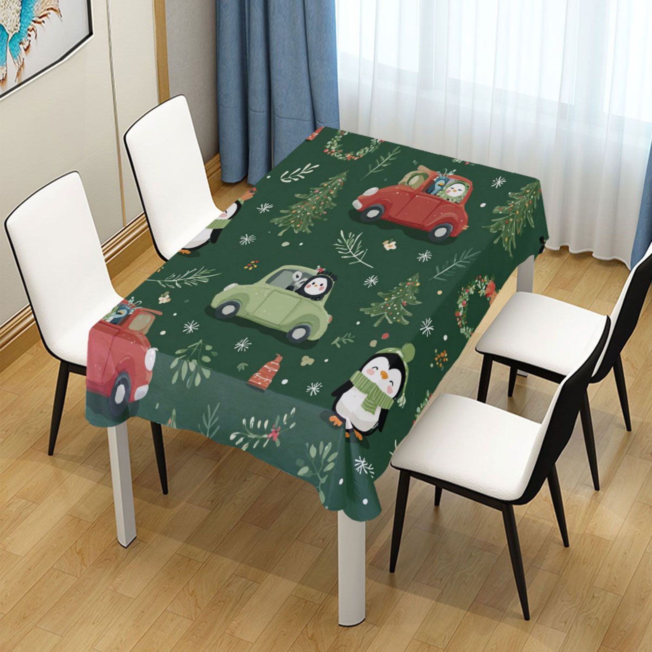 60x60 Inch Tablecloth Polyester Square Tablecloth for Home Kitchen ...