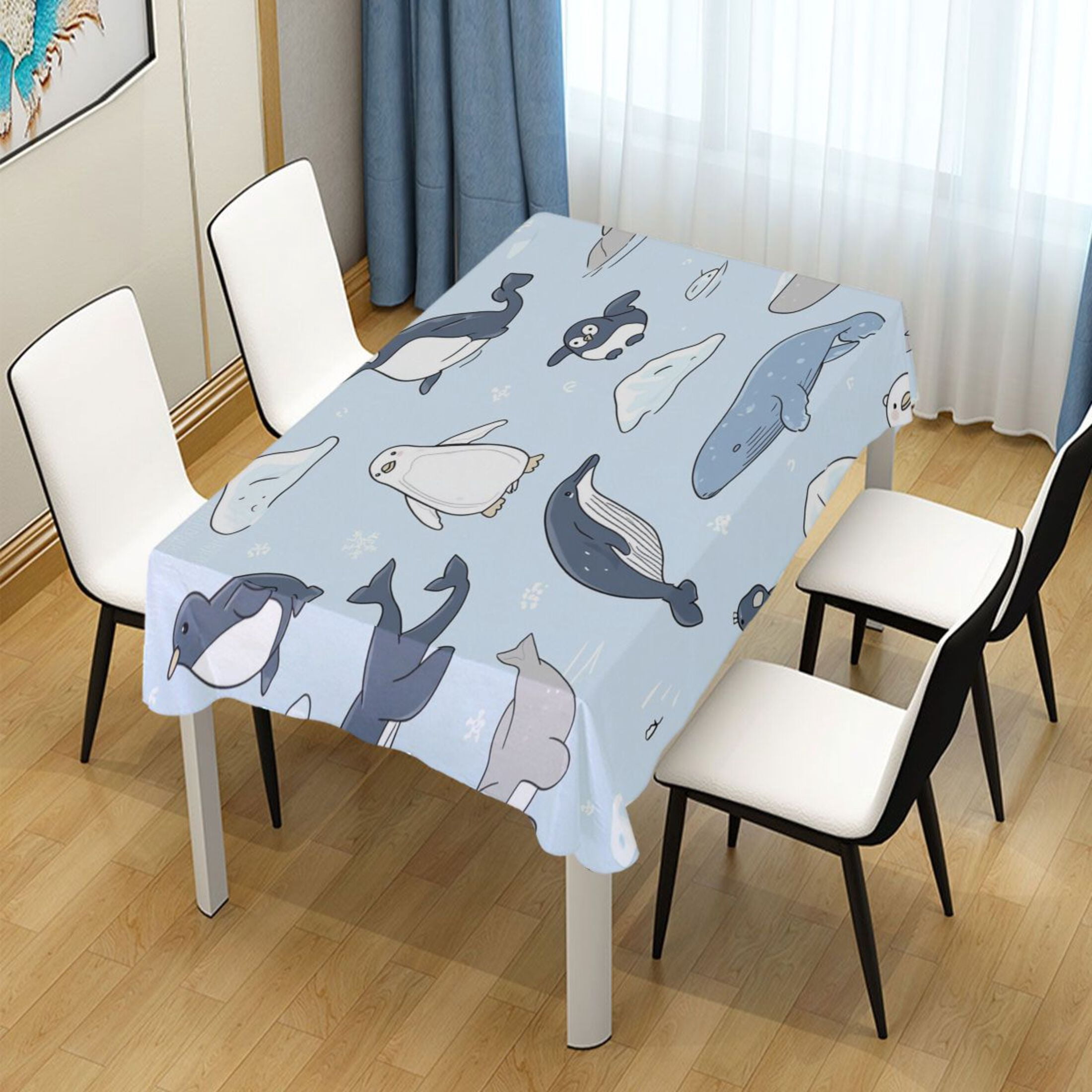 60x60 Inch Tablecloth Polyester Square Tablecloth for Home Kitchen ...