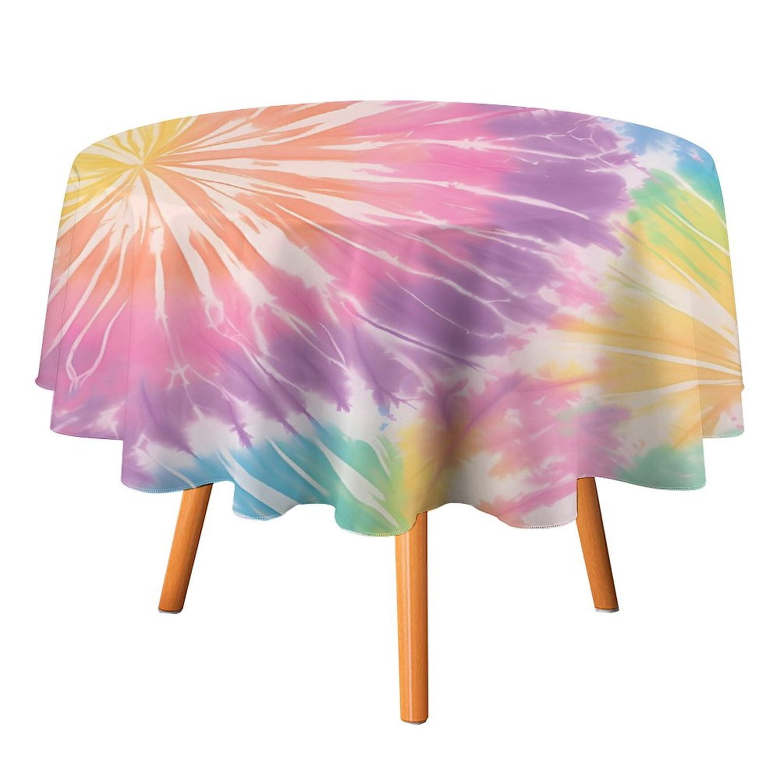 60x60in Round Tablecloth Car Line Straight And Dense Wireless Head Gap ...