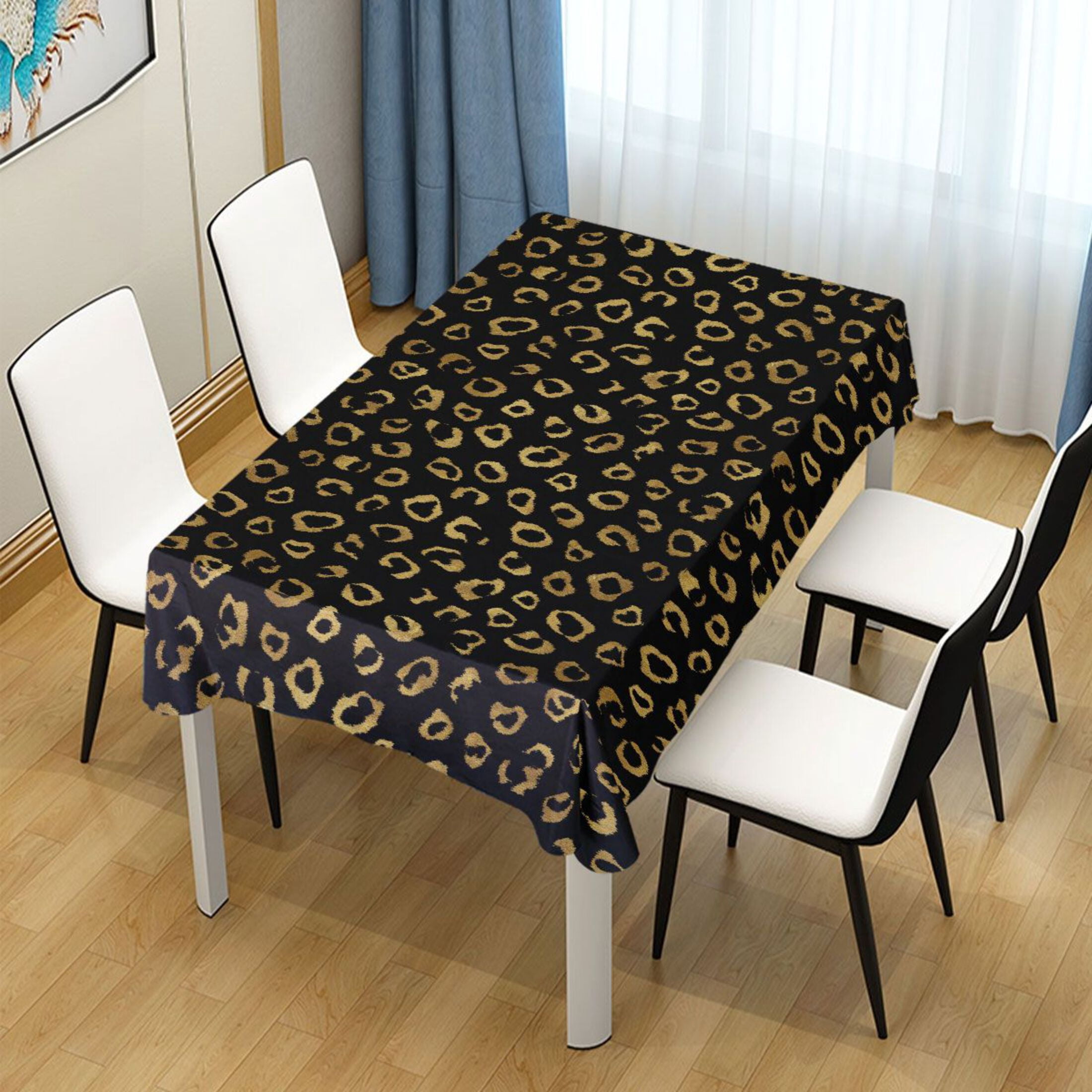 60x60in Square Printed Tablecloth Easy-Care Decorative Table Cloth for ...