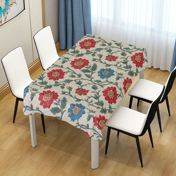 60x60in Square Printed Tablecloth Easy-Care Decorative Table Cloth for ...
