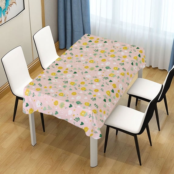60x60in Square Printed Tablecloth Easy-Care Decorative Table Cloth for ...