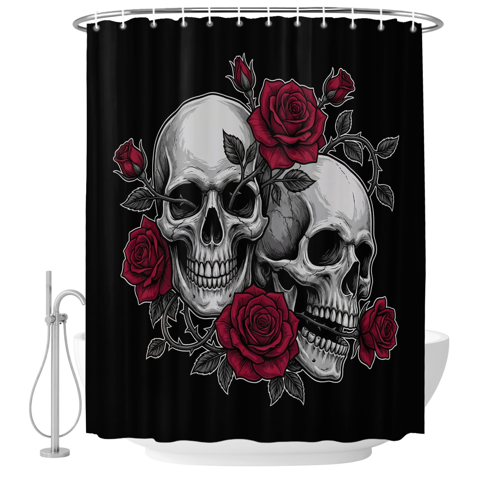 60x72 Inch Shower Curtains for Bathroom, Halloween Fabric Bath Curtain ...