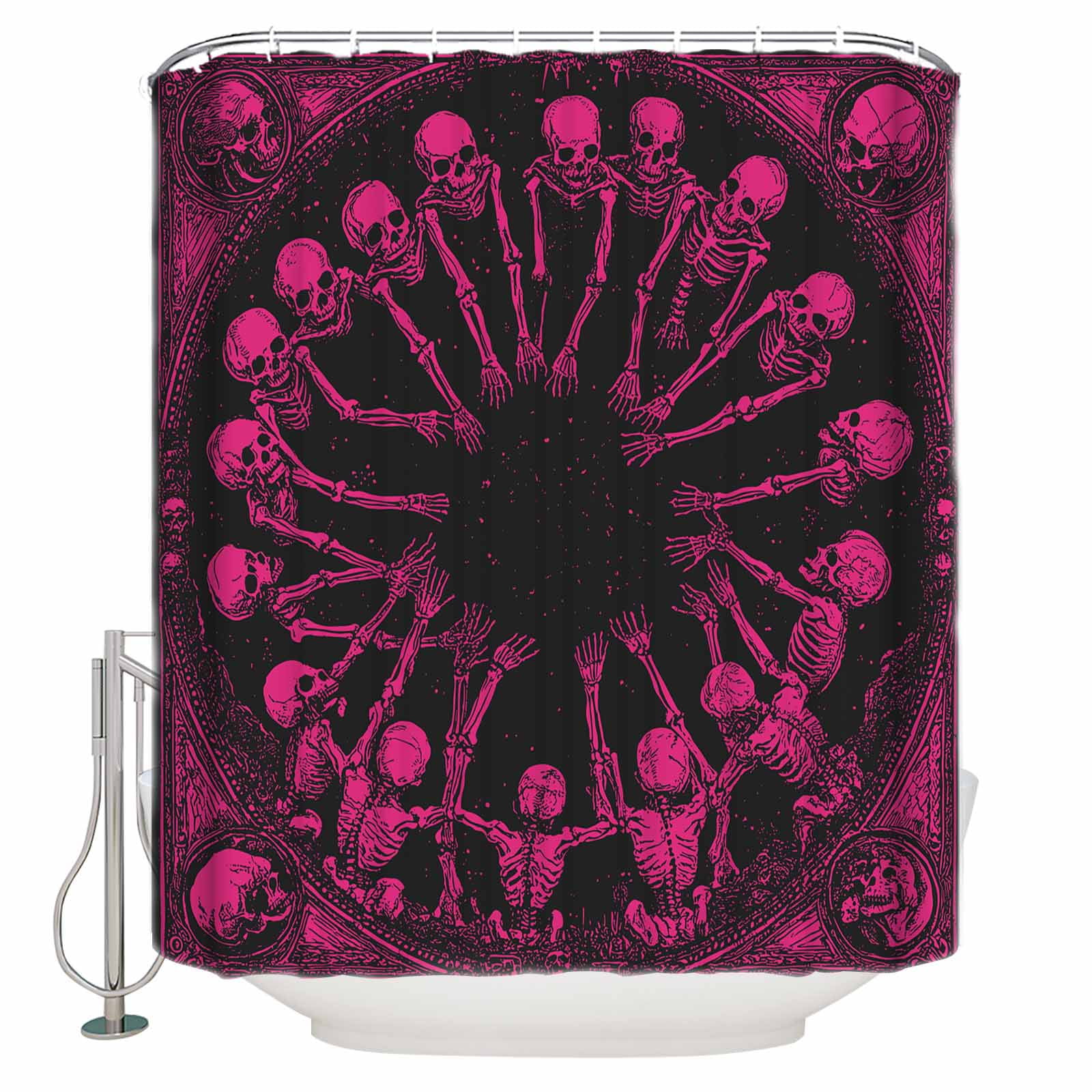 60x72 Inch Shower Curtains for Bathroom Halloween Fabric Bath Curtain ...