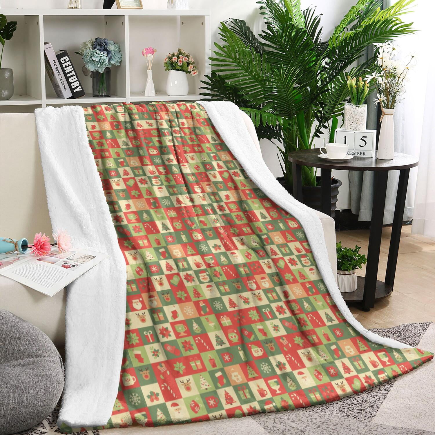 60x80 Inch Flannel Fleece Blanket for Men, Women & Kids, Soft ...
