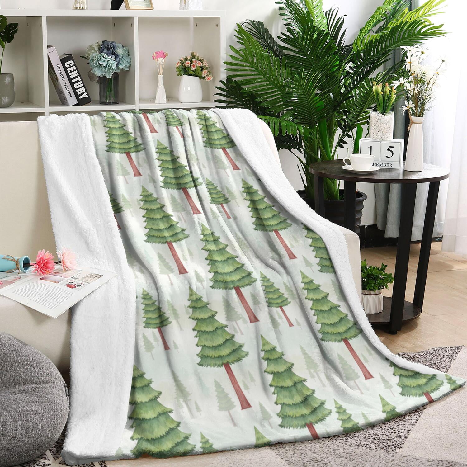 60x80 Inch Flannel Fleece Blanket for Men, Women & Kids, Soft ...
