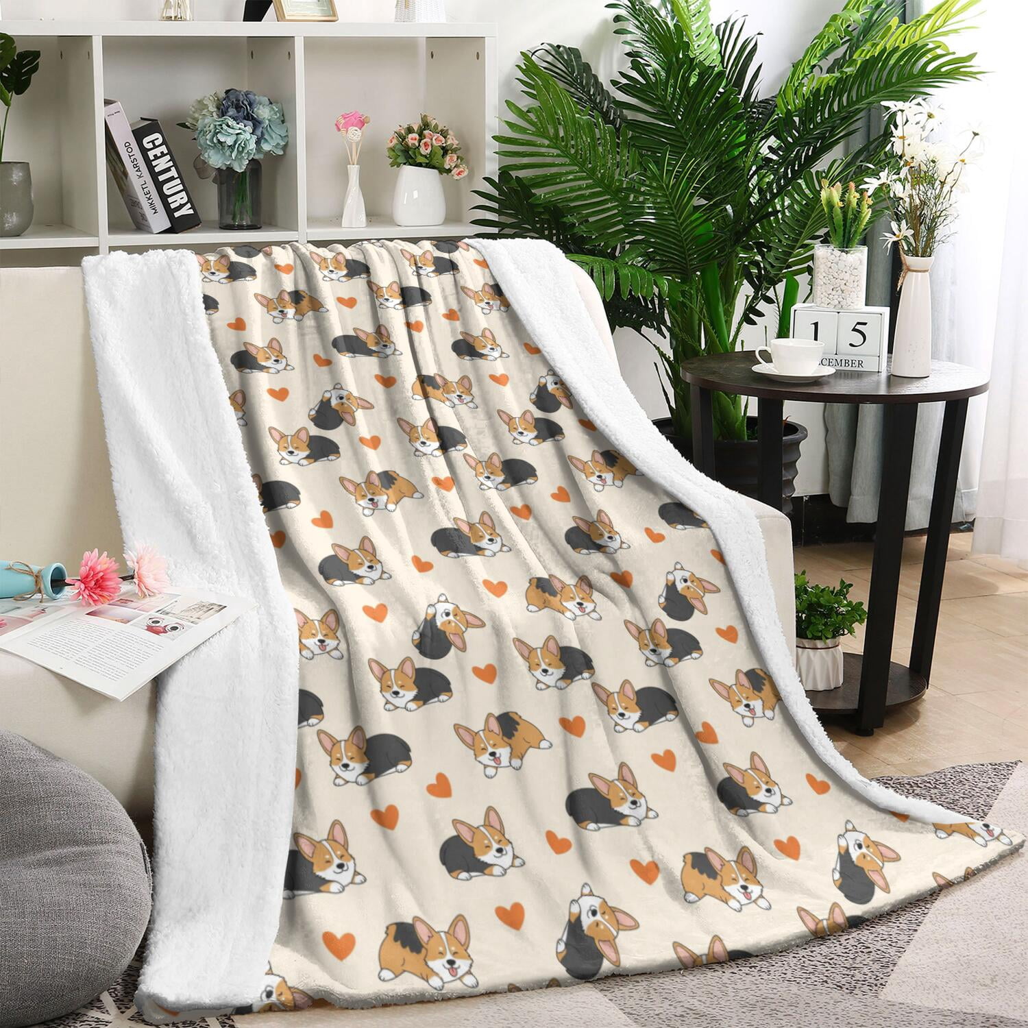 60x80 Inch Flannel Fleece Blanket for Men, Women & Kids, Soft ...