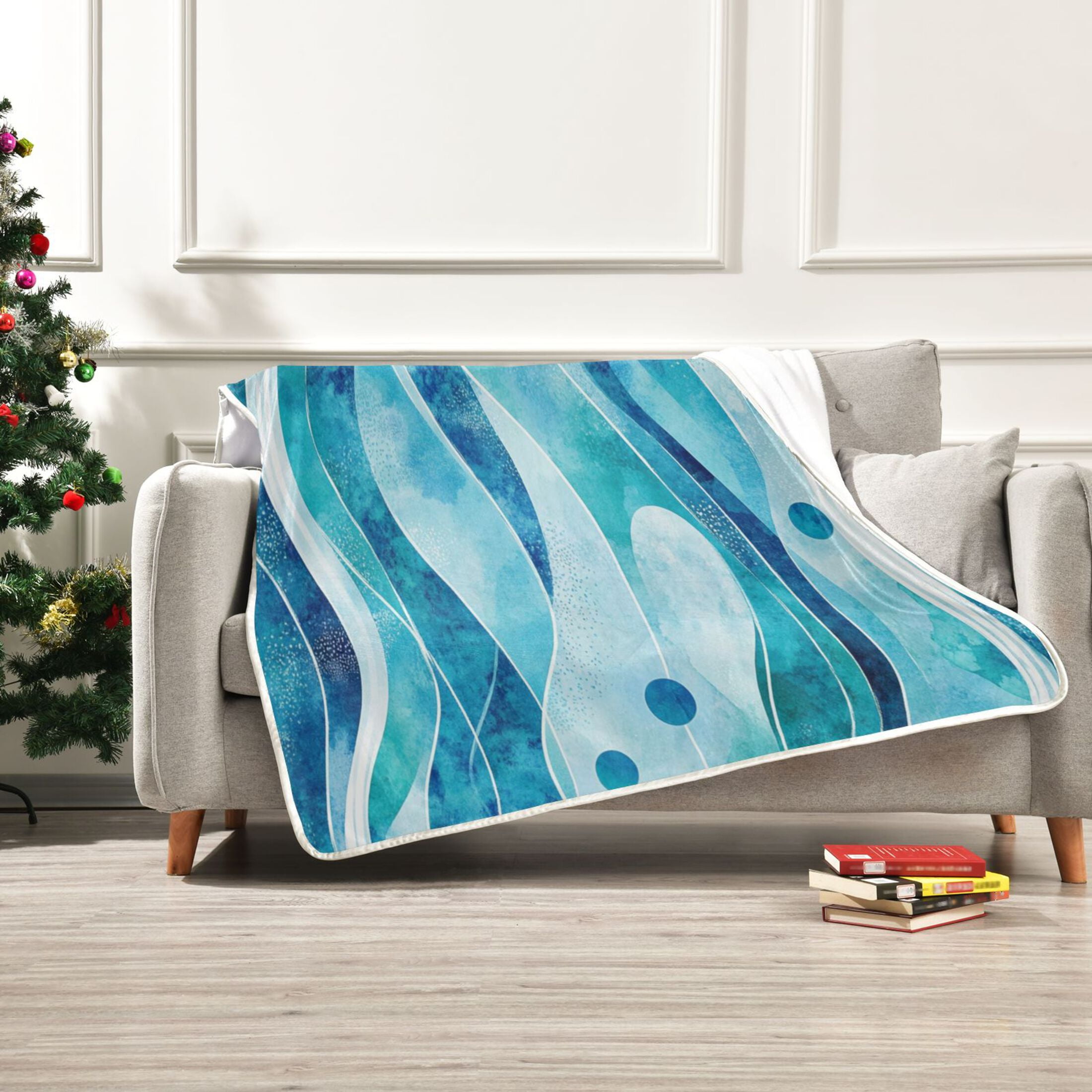 60x80 inch Crystal Fleece & Arctic Fleece Blanket Soft Bed Throws for ...