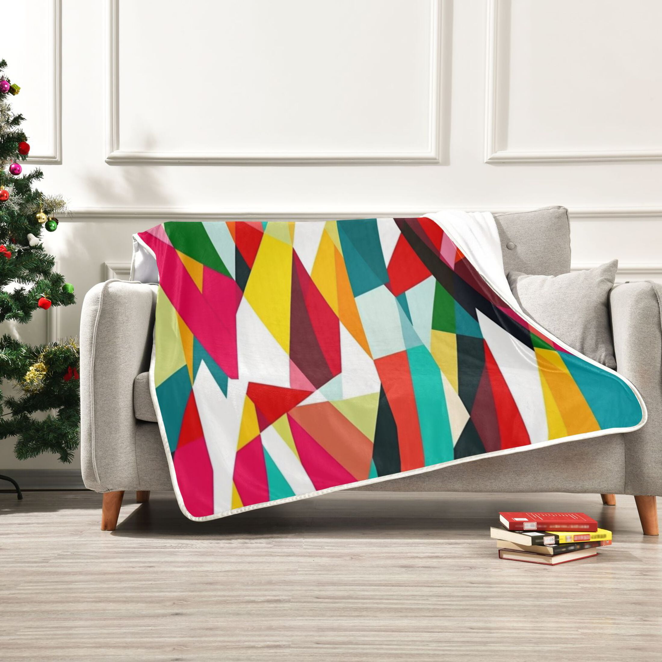 60x80 inch Crystal Fleece & Arctic Fleece Blanket Soft Bed Throws for ...