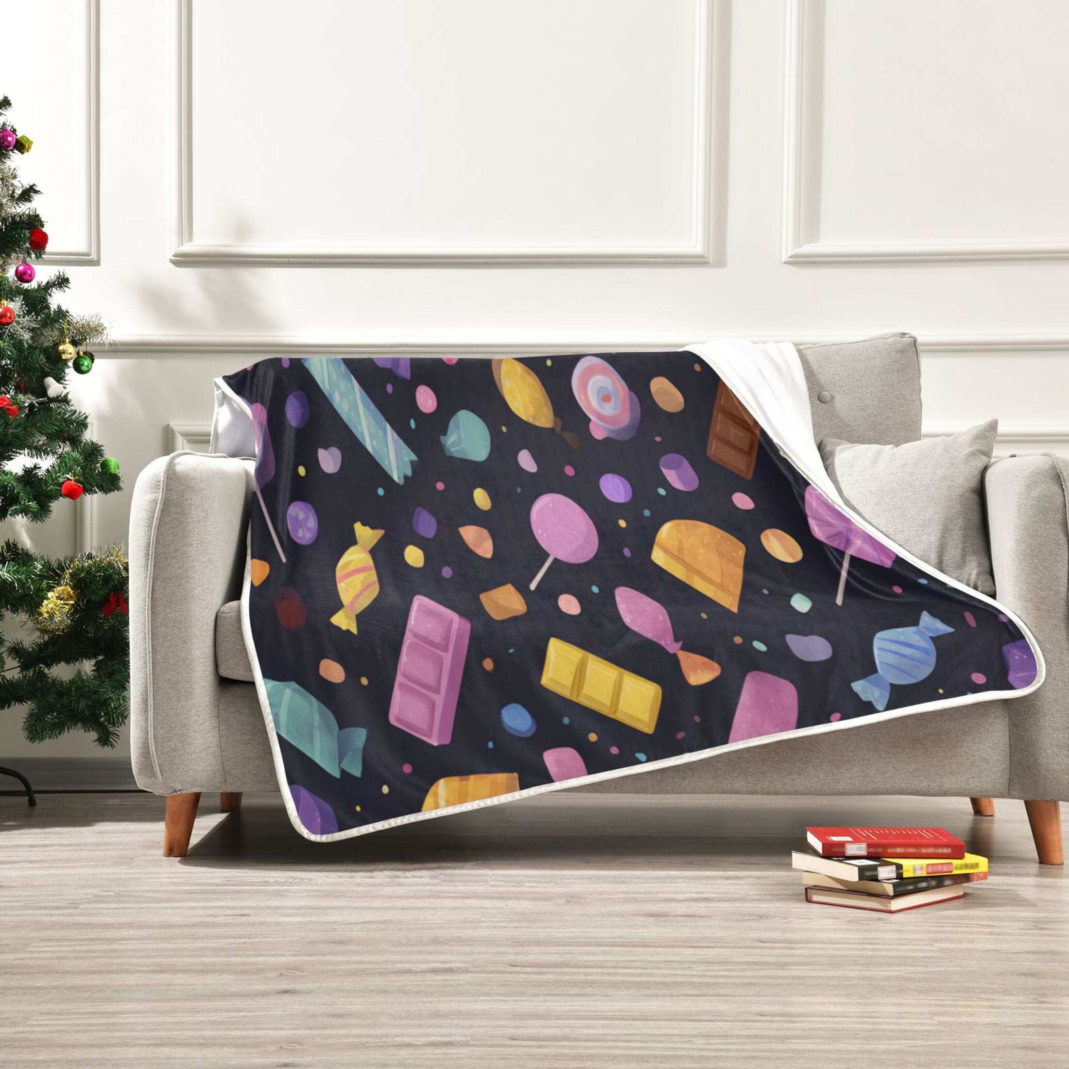 60x80 inch Crystal Fleece & Arctic Fleece Blanket Soft Bed Throws for ...