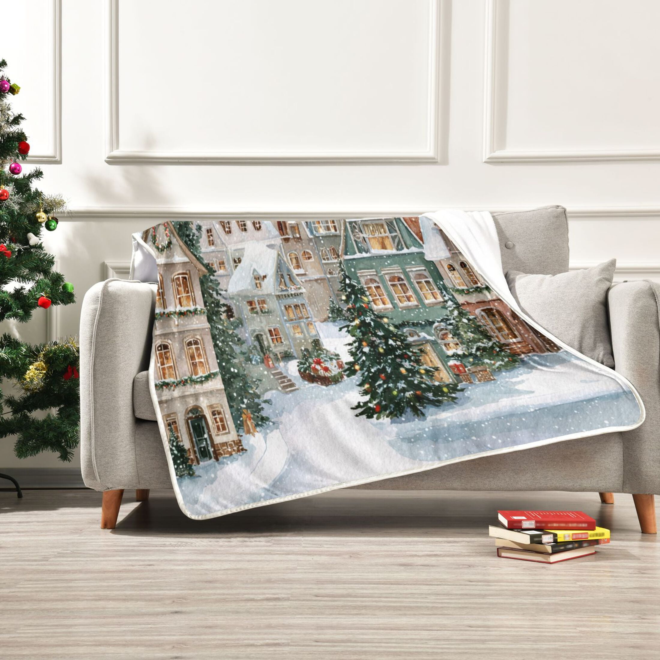 60x80 inch Crystal Fleece & Arctic Fleece Blanket Soft Bed Throws for ...