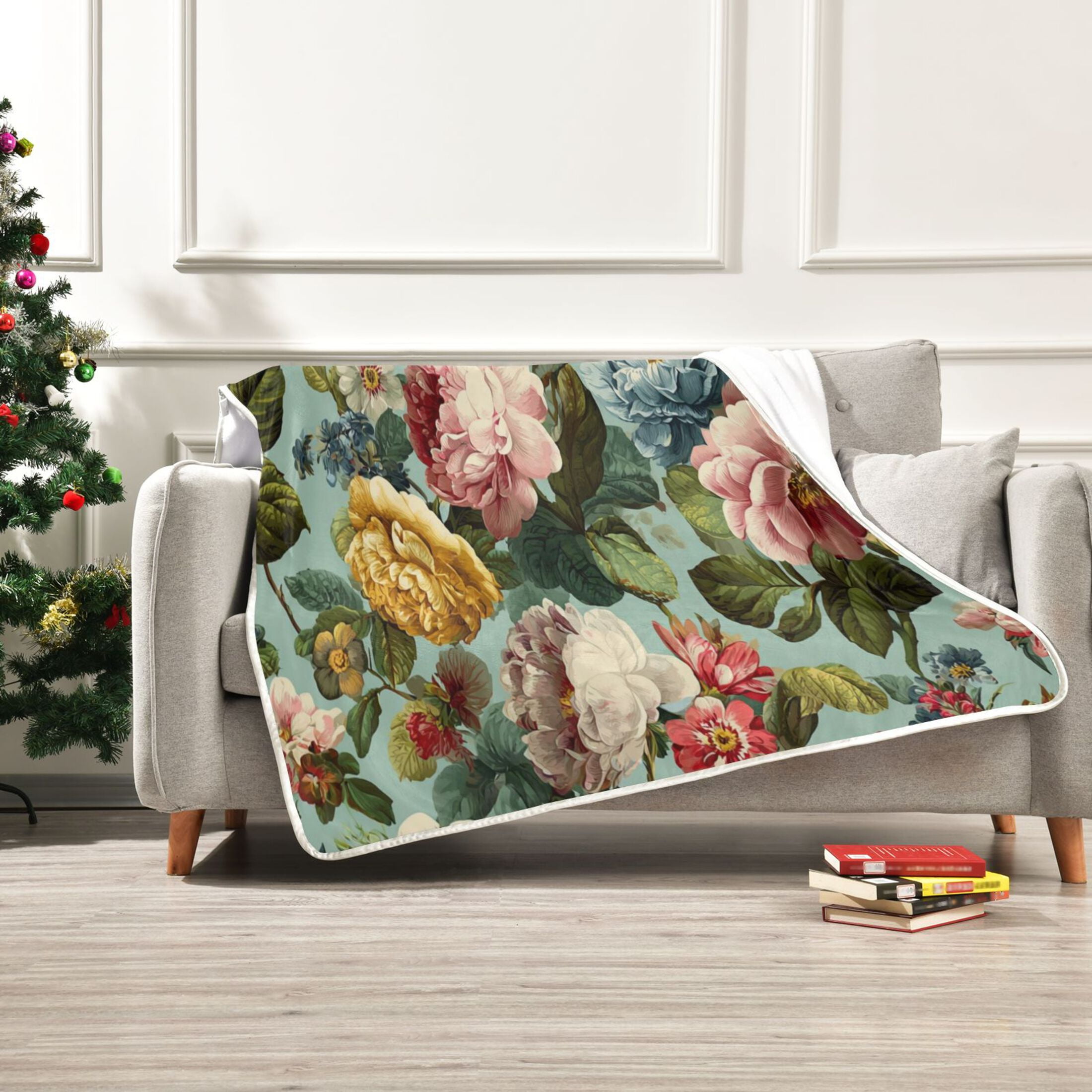 60x80 inch Crystal Fleece & Arctic Fleece Blanket Soft Bed Throws for ...