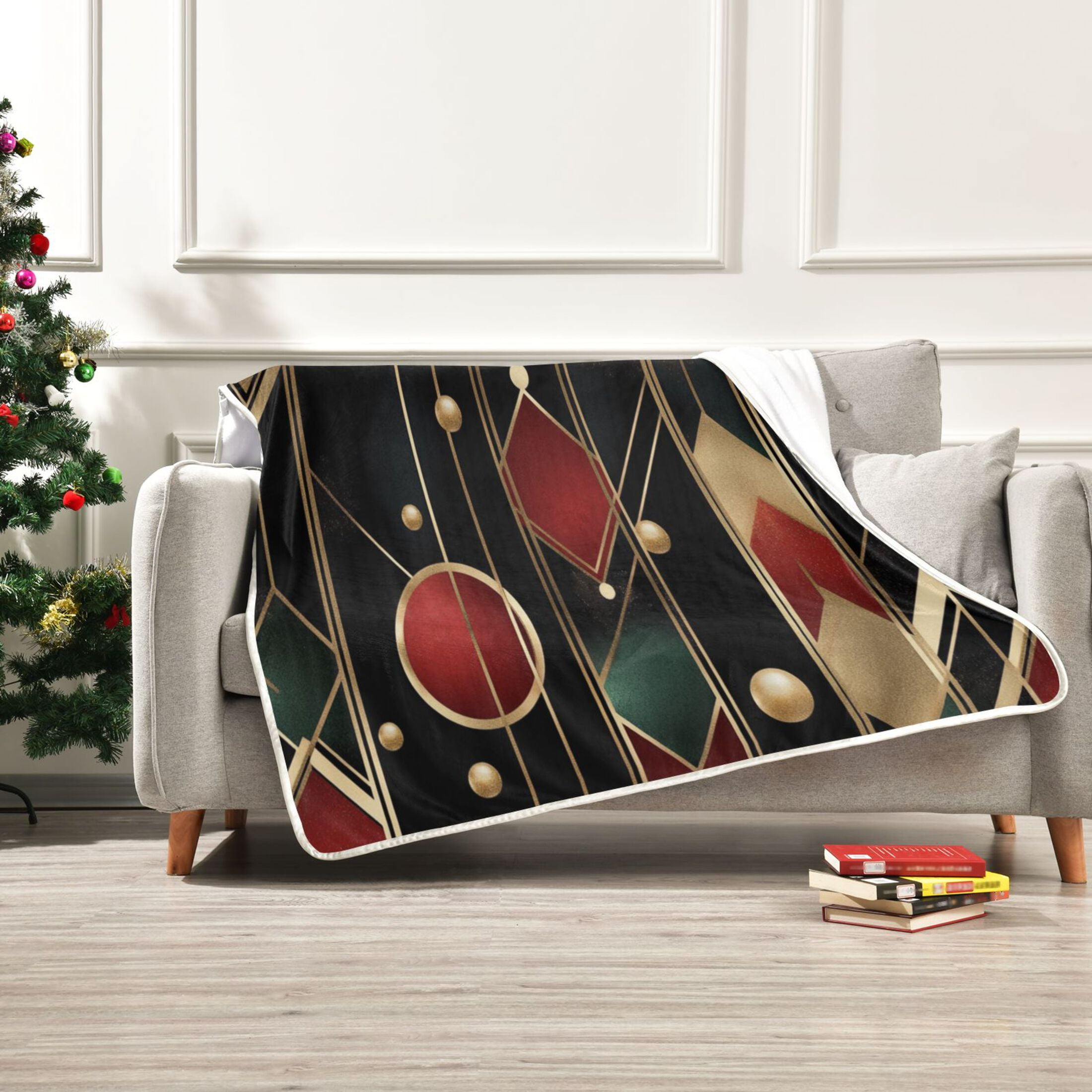 60x80 inch Crystal Fleece & Arctic Fleece Blanket Soft Bed Throws for ...